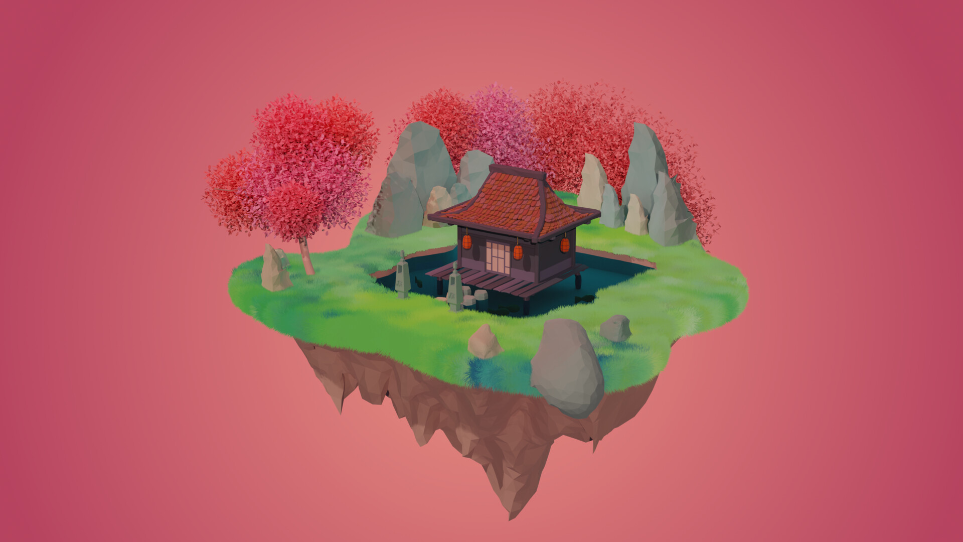 ArtStation - Lowpoly Temple