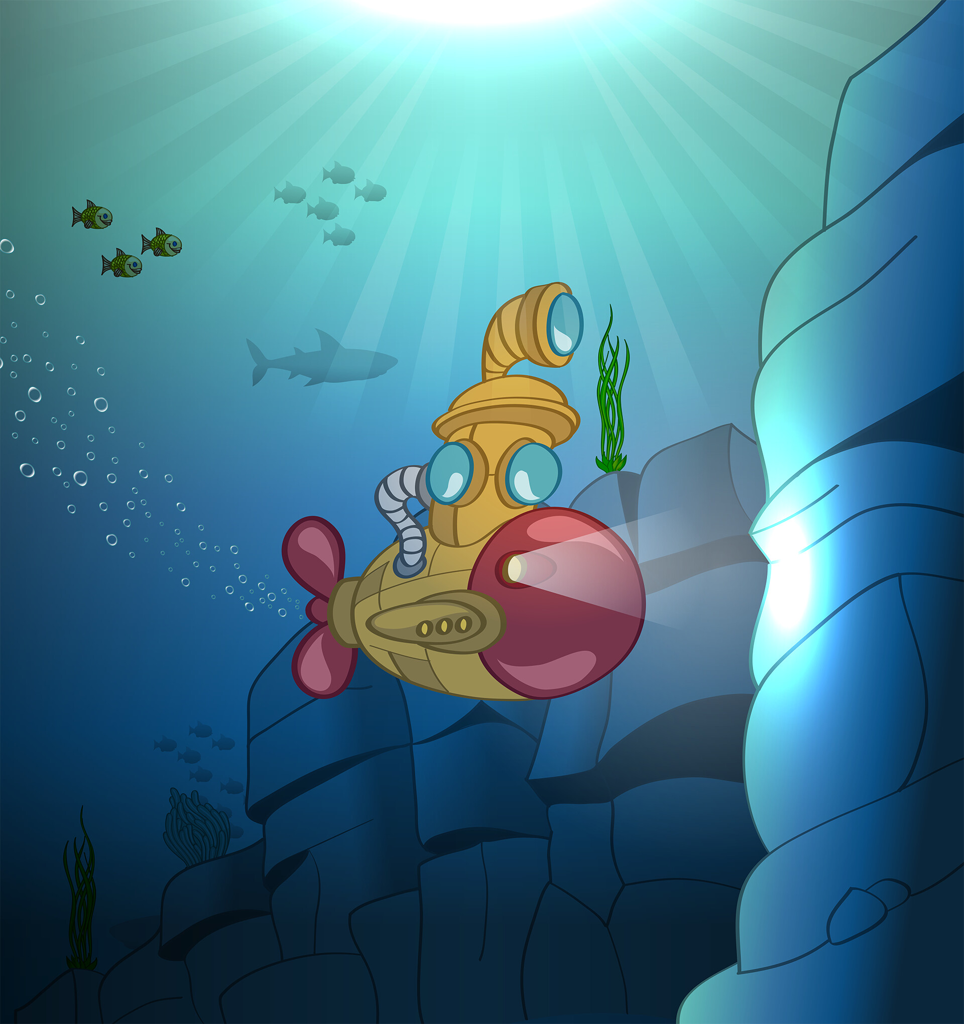 ArtStation - Math Diving (Mobile Game)