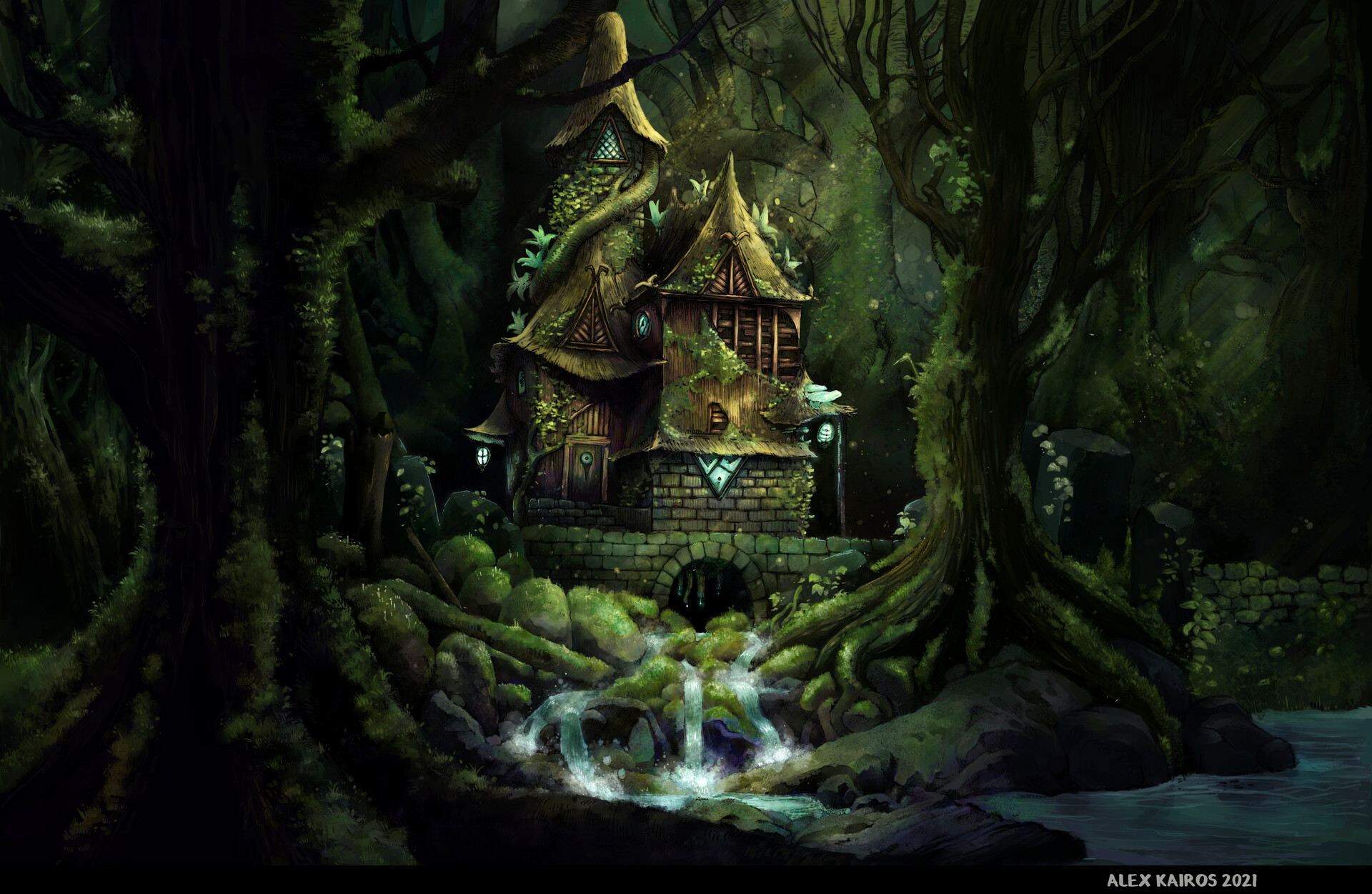 ArtStation - Forest Witch House