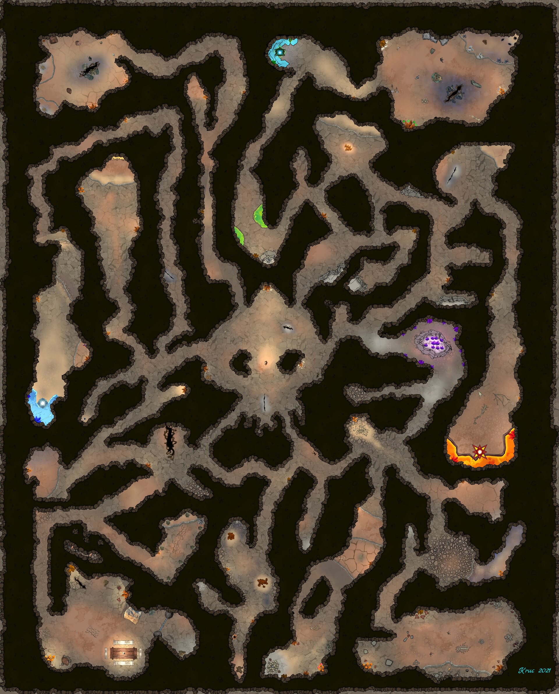 ArtStation - Temple of Elemental Evil - Earth and Air Node