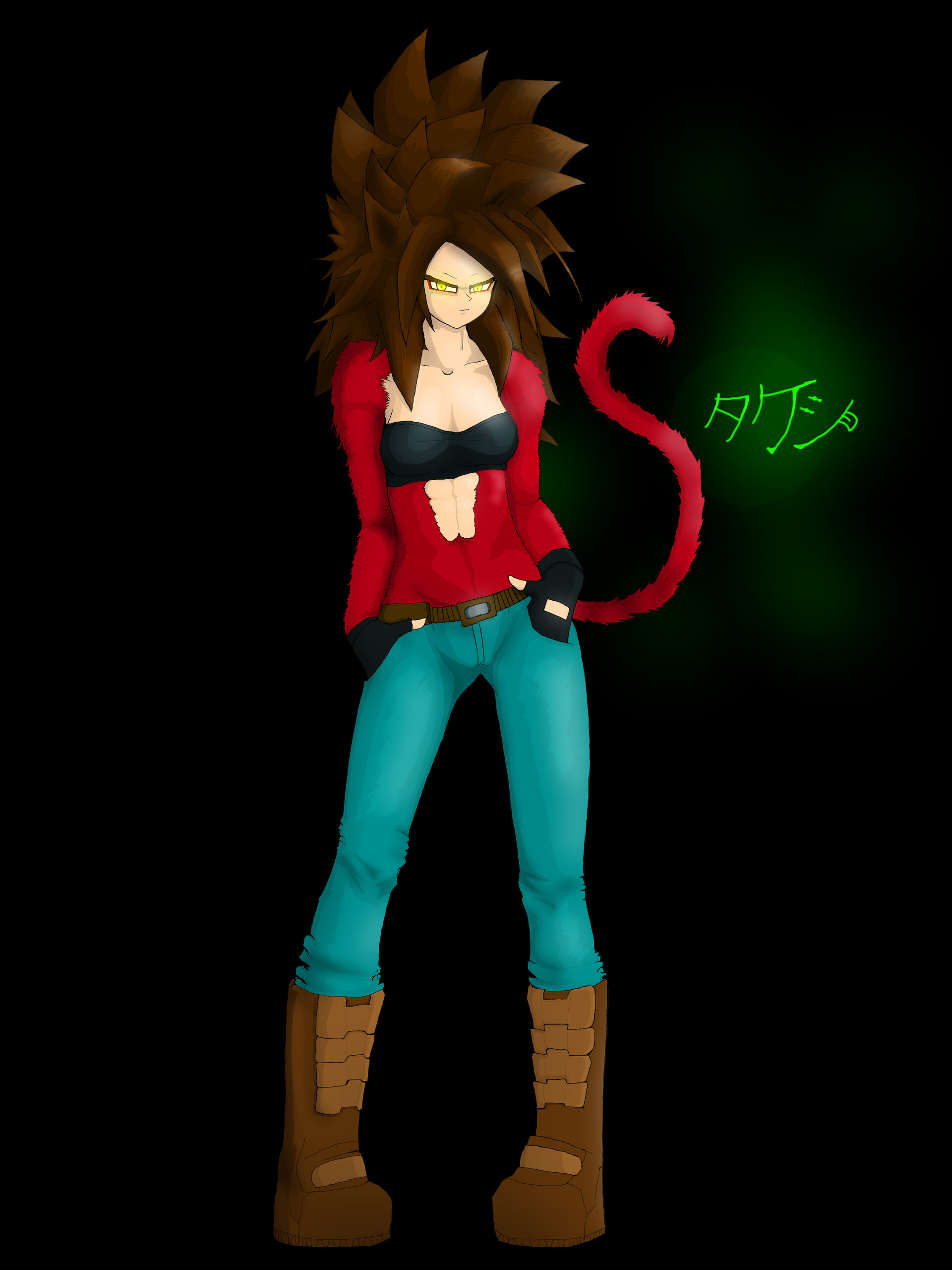 ArtStation - My version of a female super saiyan 4