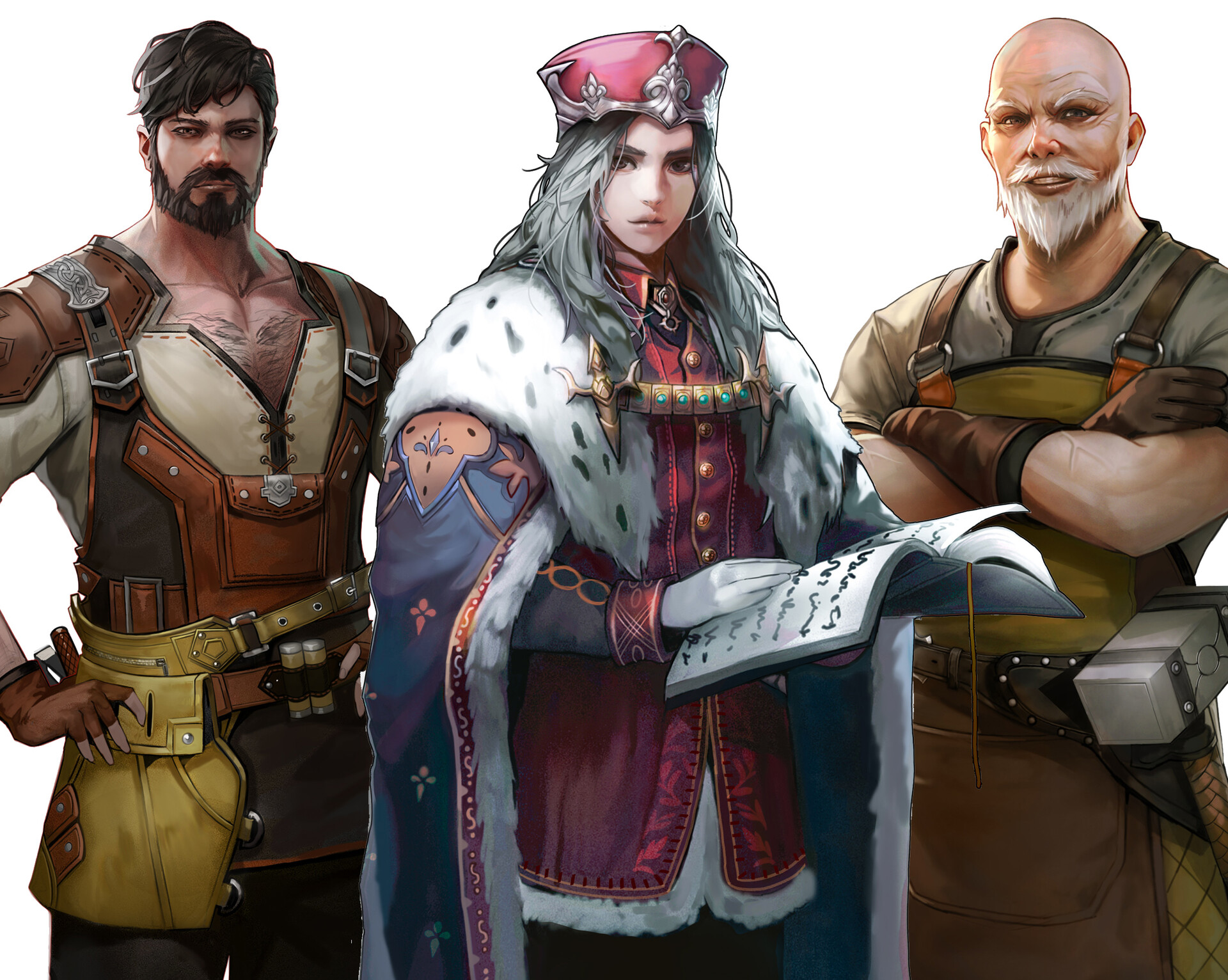 ArtStation - Dragon raja origin character portrait