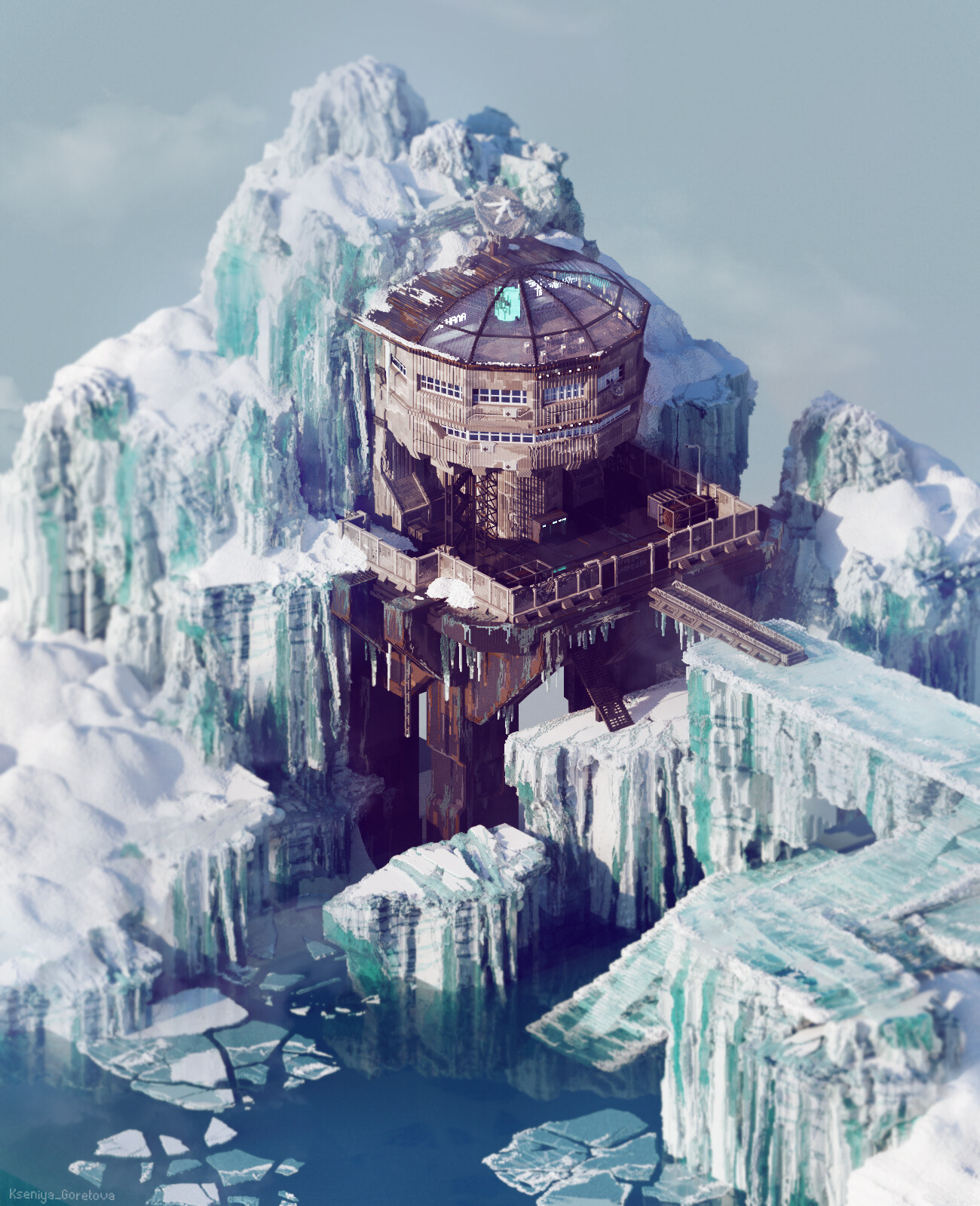 ArtStation - Somewhere in the eternal ice