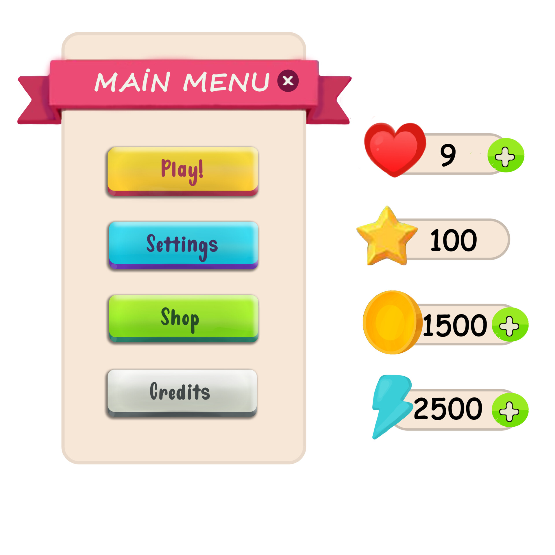 ArtStation - Main Menu UI