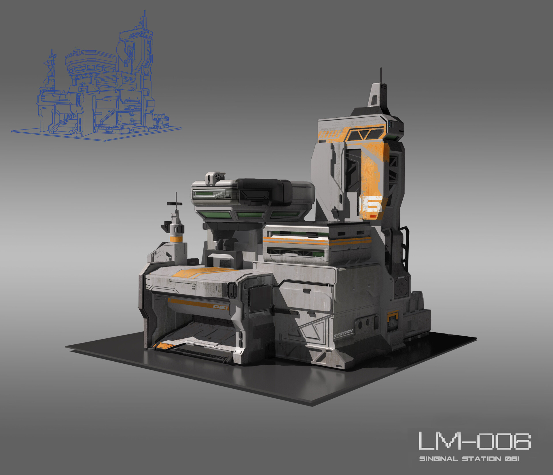 ArtStation - Science fiction building practice