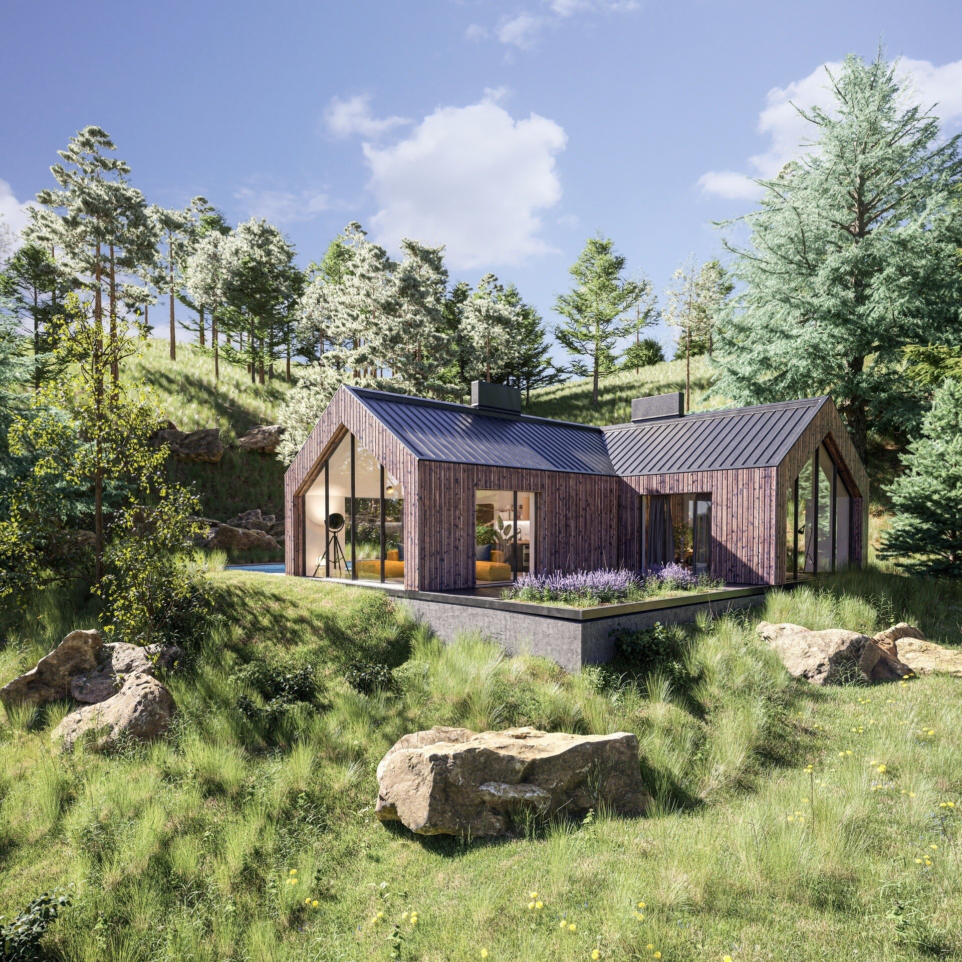 ArtStation - Forest Villa for Ennobled