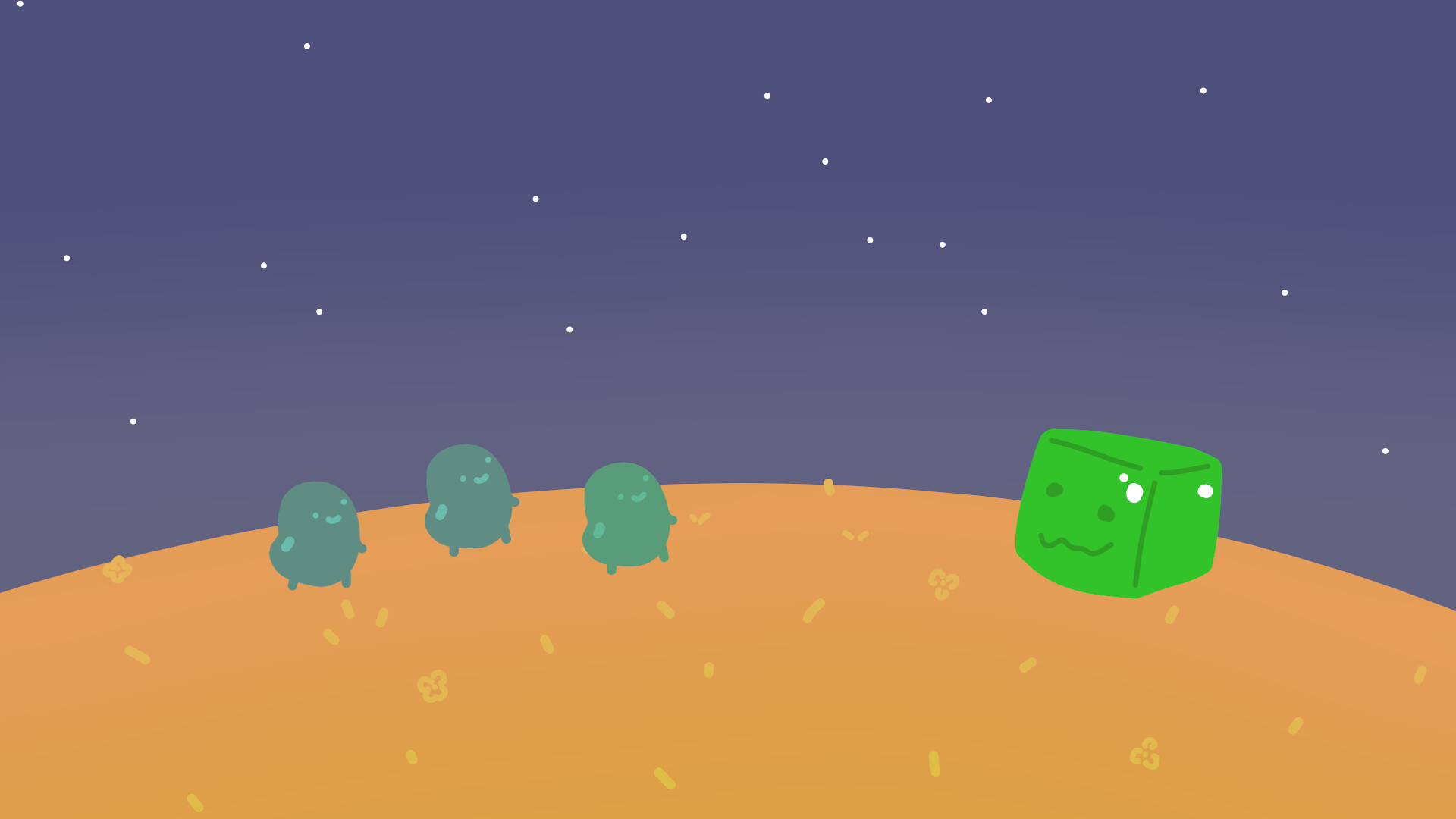 ArtStation - Bean Aliens and a Slime