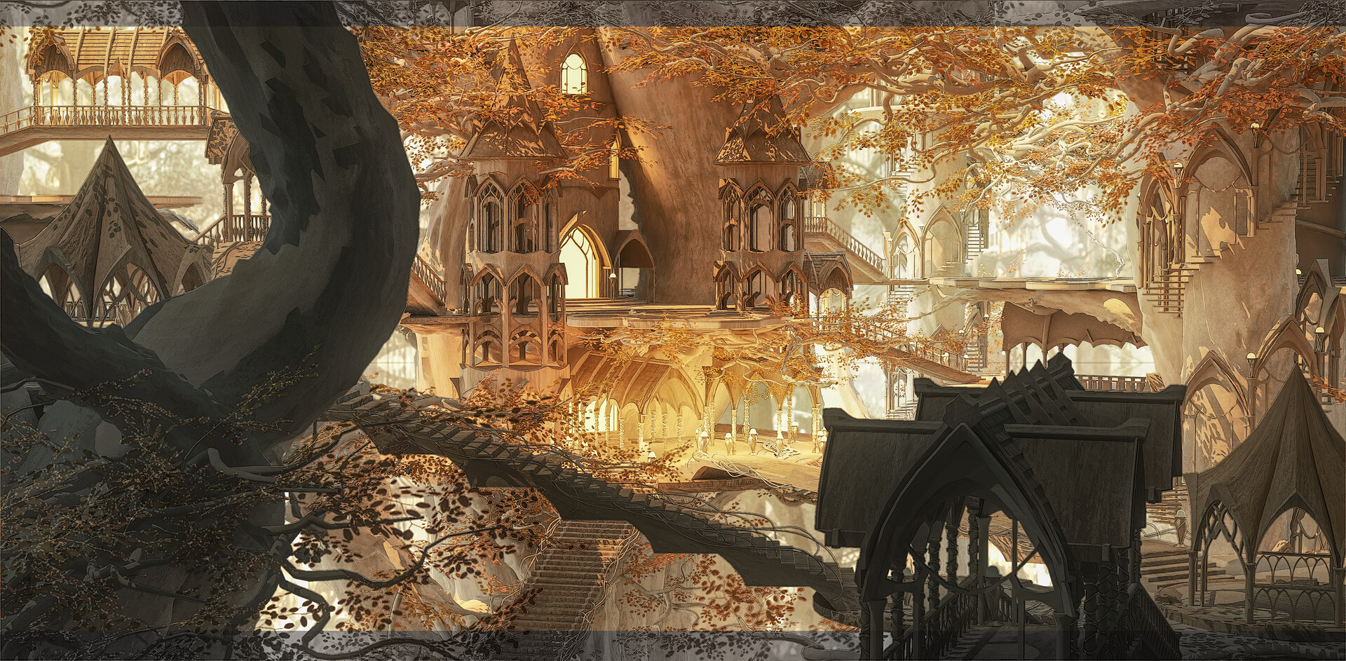 Lothlorien Architecture