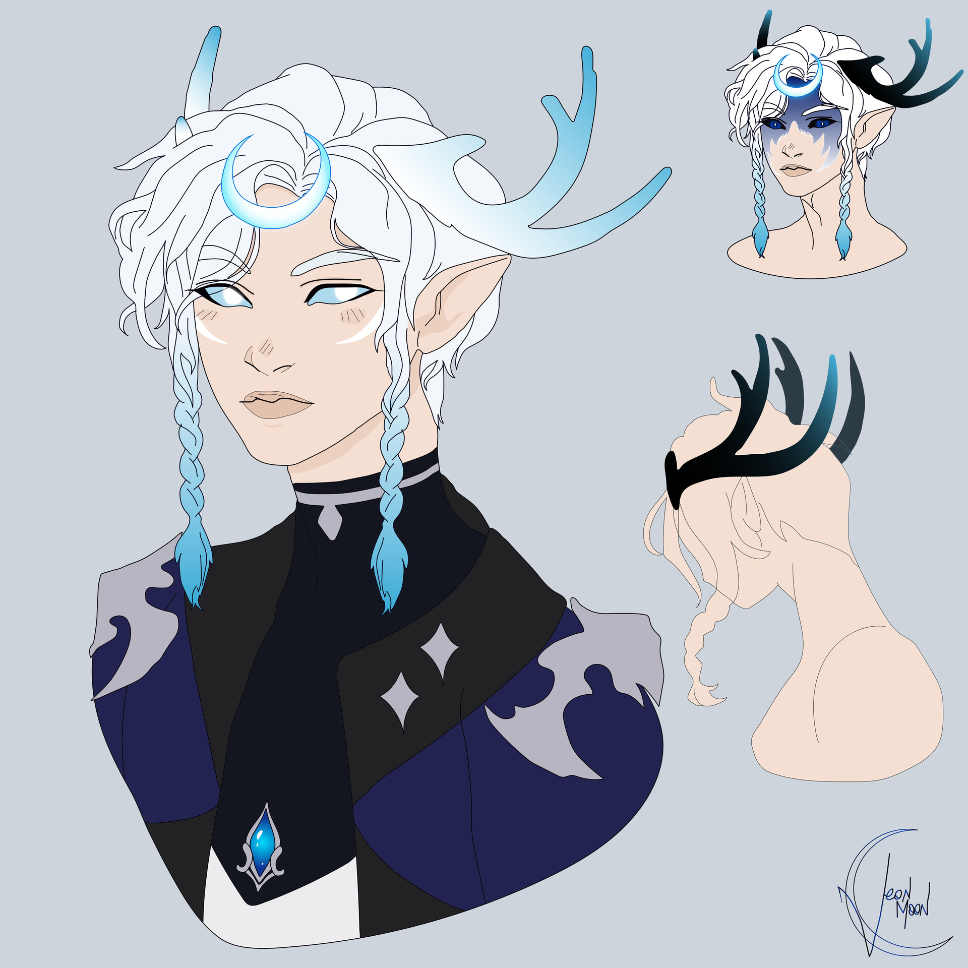 ArtStation - My Original Character Jeon Moon 🌙