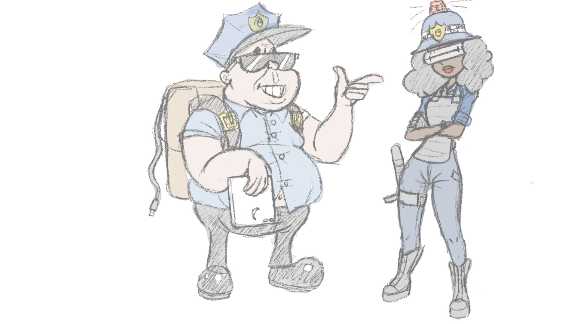 ArtStation - Internet police designs