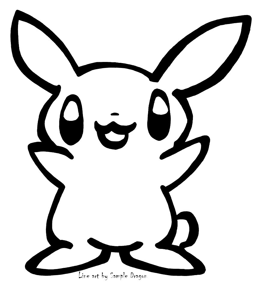 chibi pikachu coloring pages