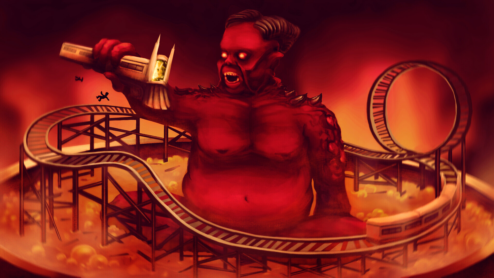 ArtStation - Train driver to hell