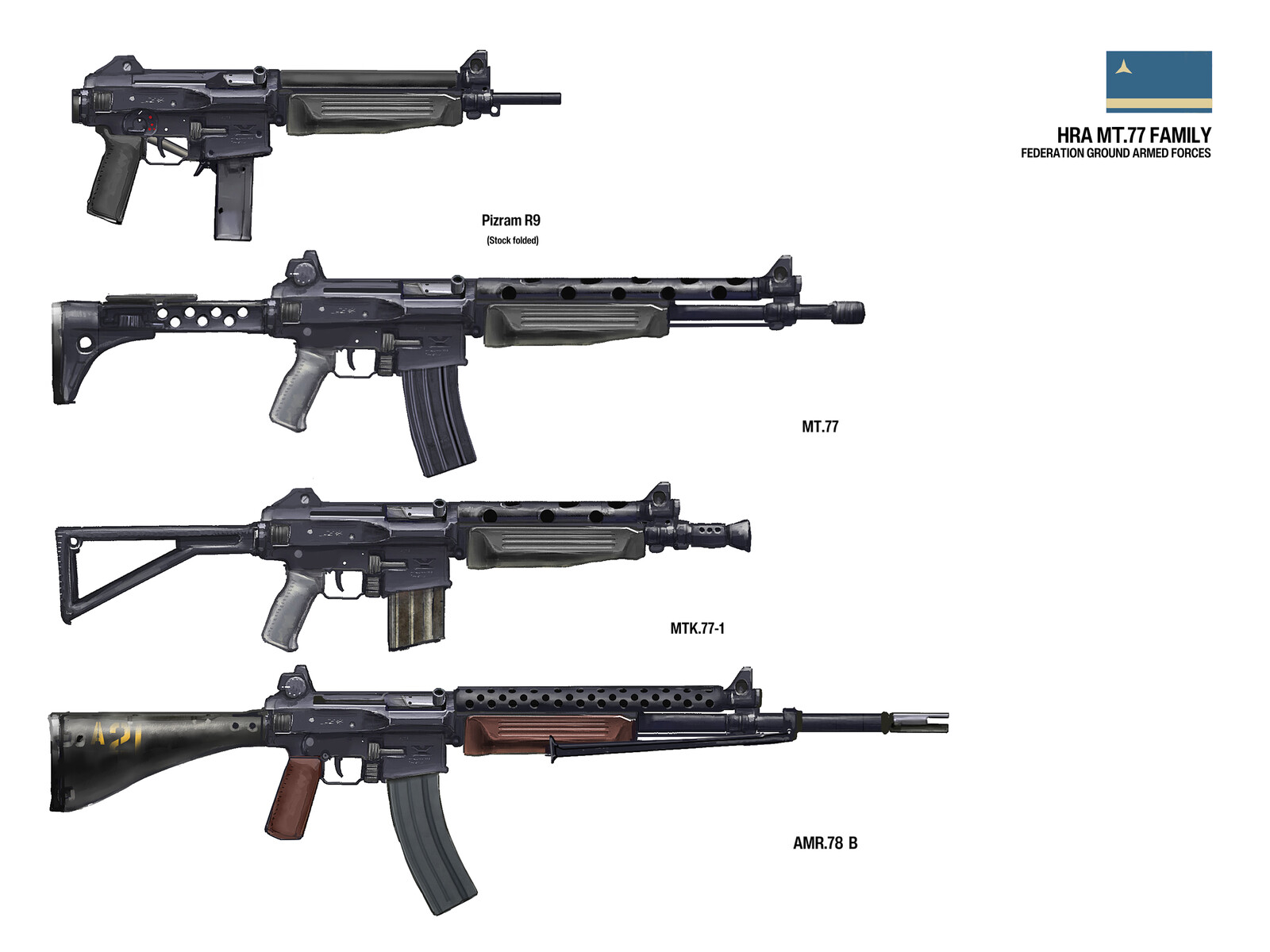 AST21 - MGSV assault rifle fanarts