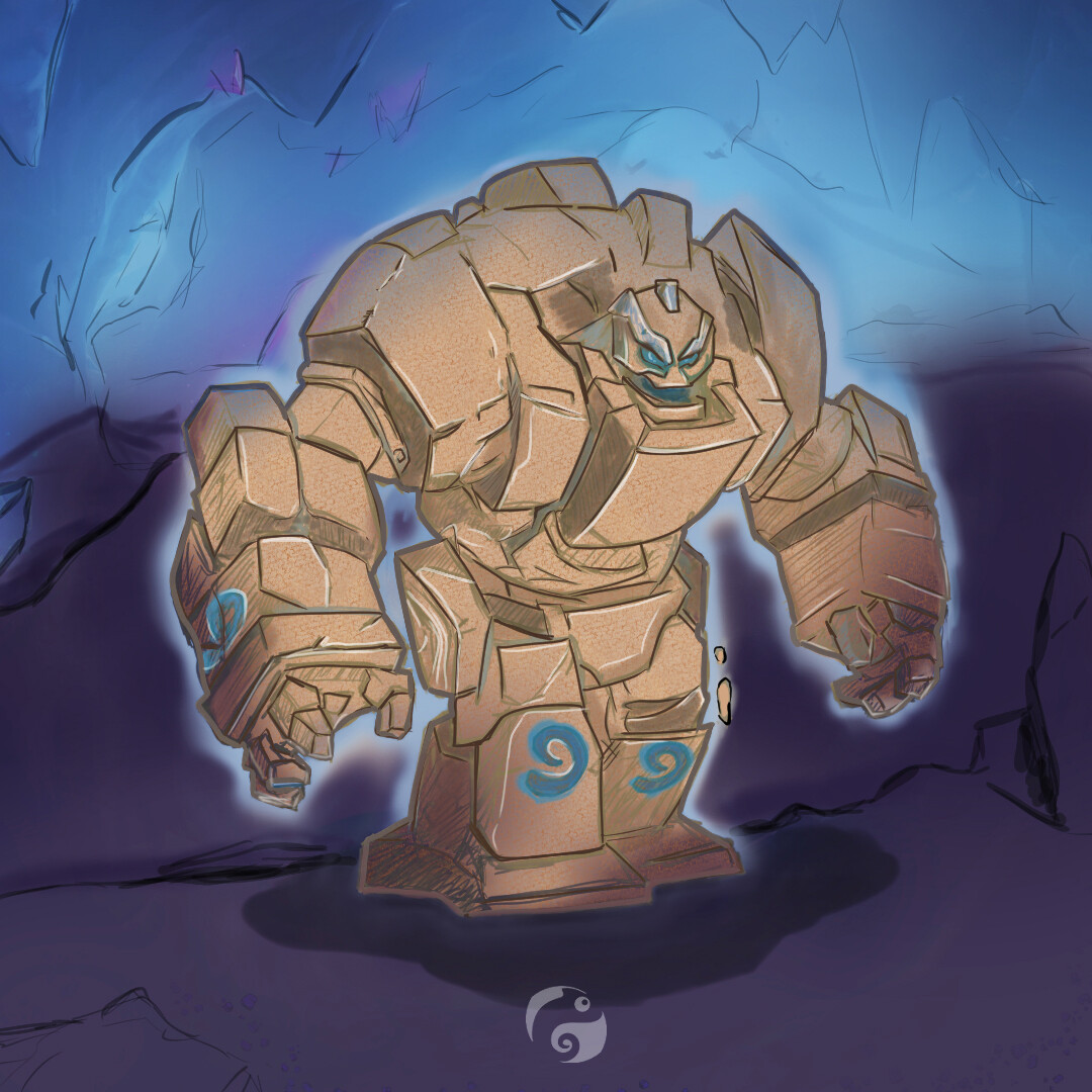 ArtStation - Elemental Golem