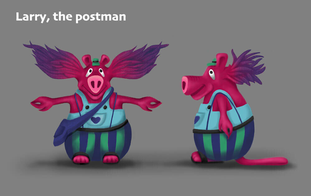 ArtStation - Larry the postman - character design