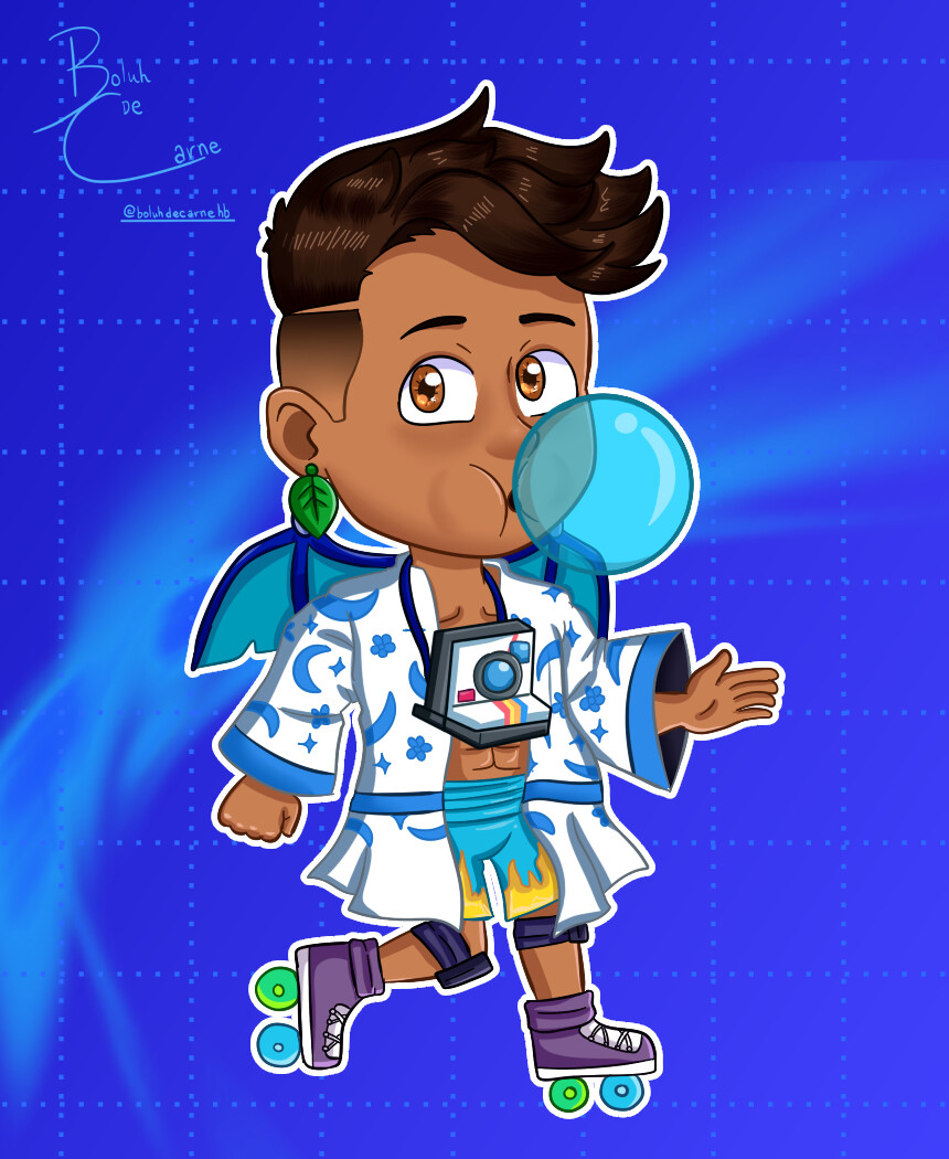 ArtStation - VaporWave Habbo Chibi