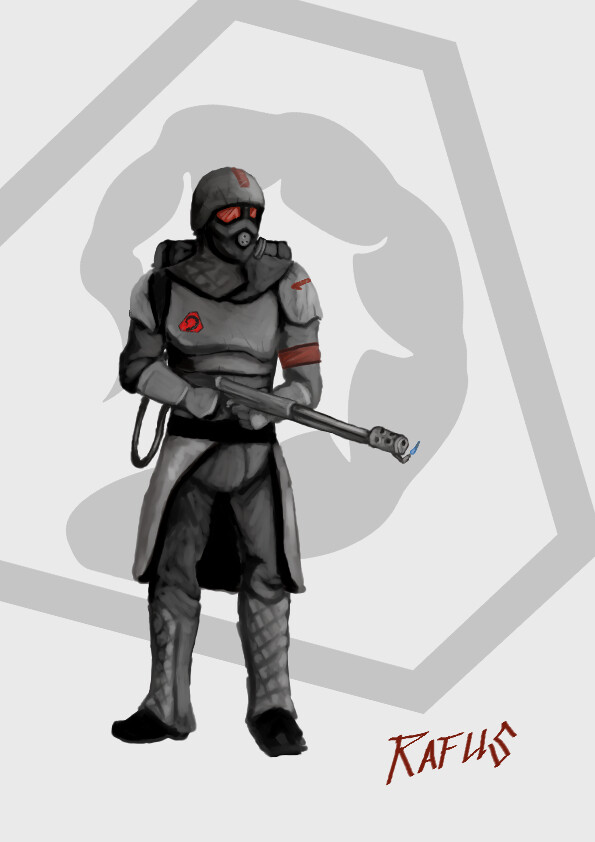 how to draw a flame trooper