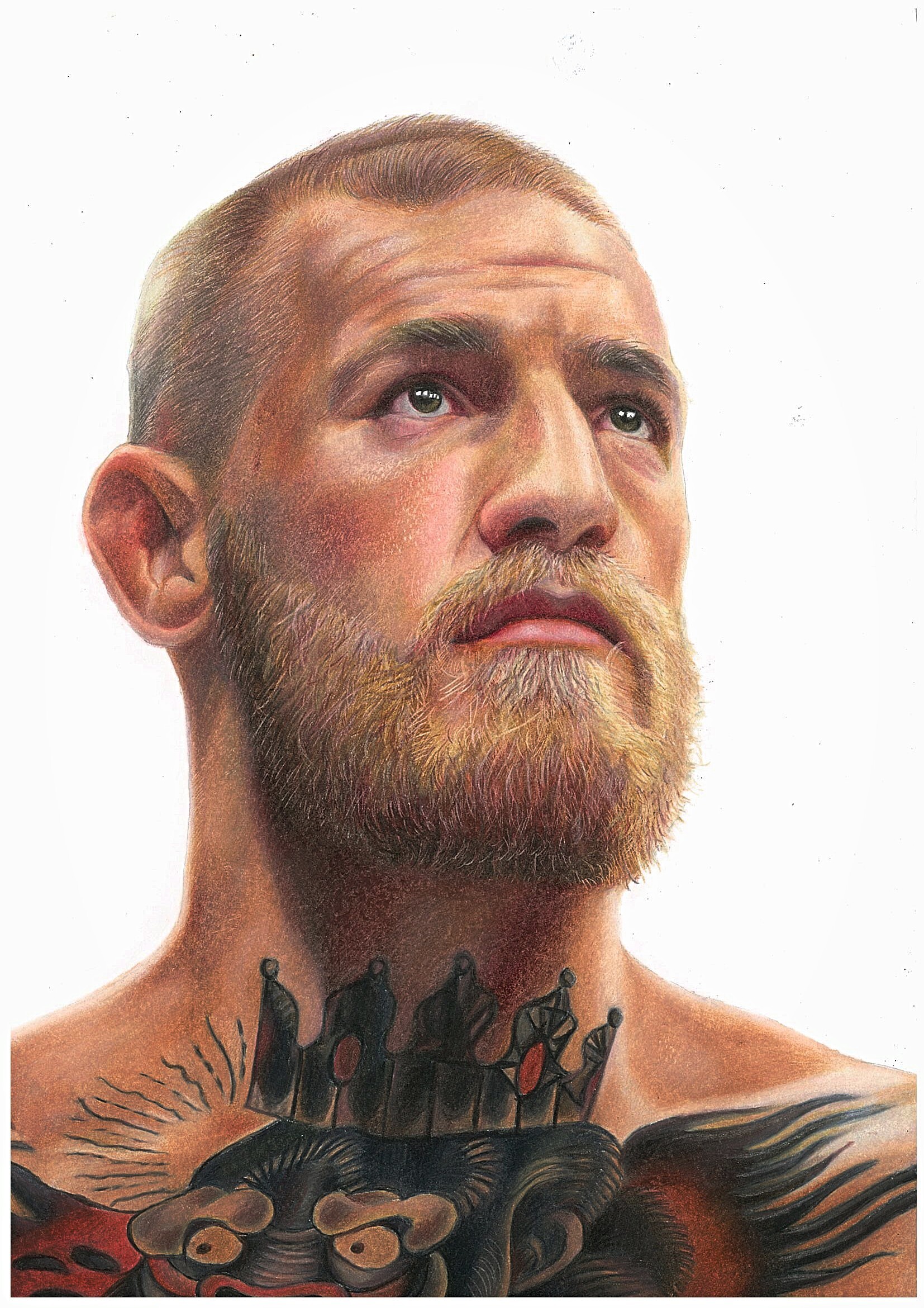 ArtStation - Conor Mcgregor (Colored Pencil Portrait)