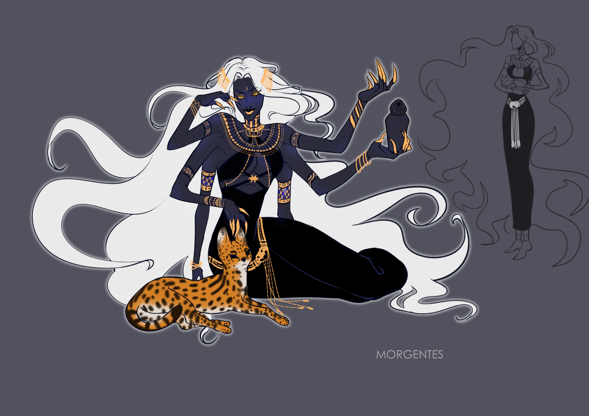 ArtStation - Evil spirit OC