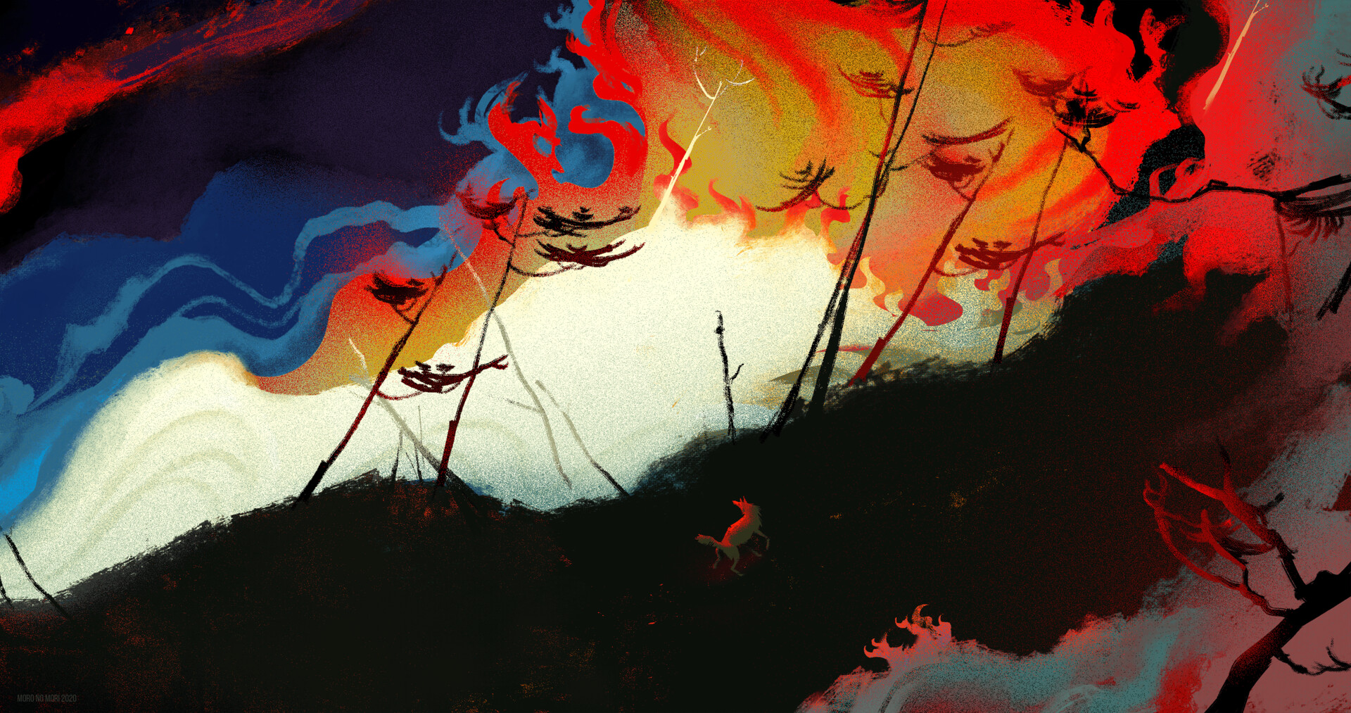 ArtStation - Blooming flowers [Kuroi Okami] 2020