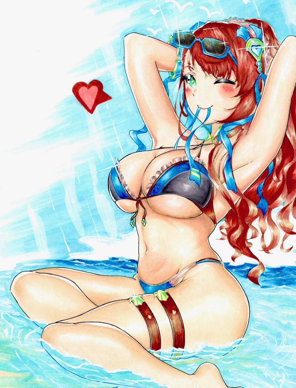 ArtStation - Beatrix Swimsuit (Granblue Fantasy)