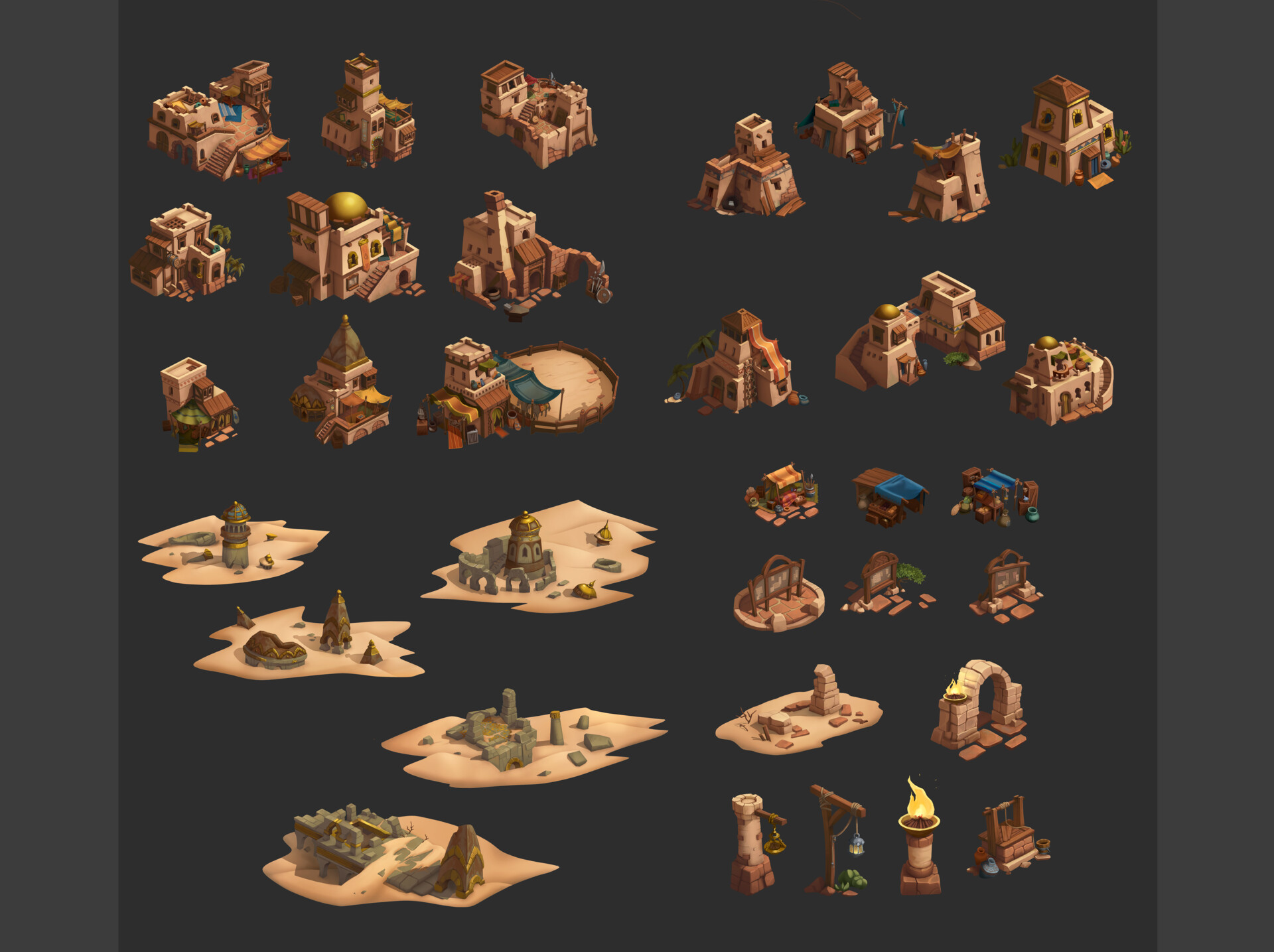 ArtStation - Desert houses