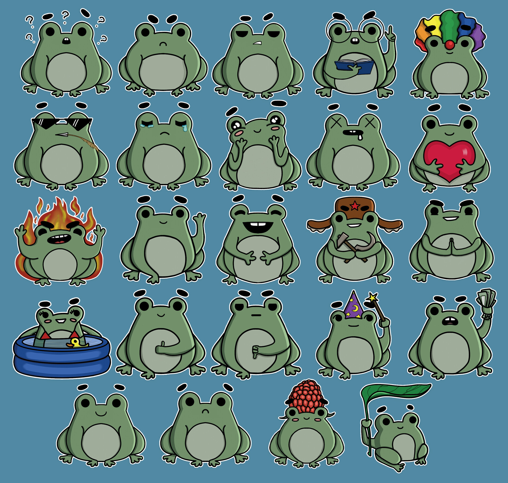 ArtStation - The Stickers with frogs for Telegram