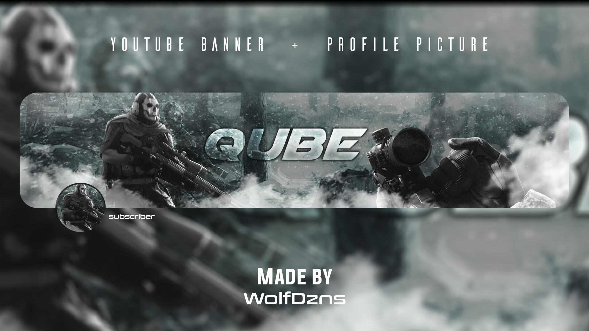 ArtStation - YouTube Banner for QUBE