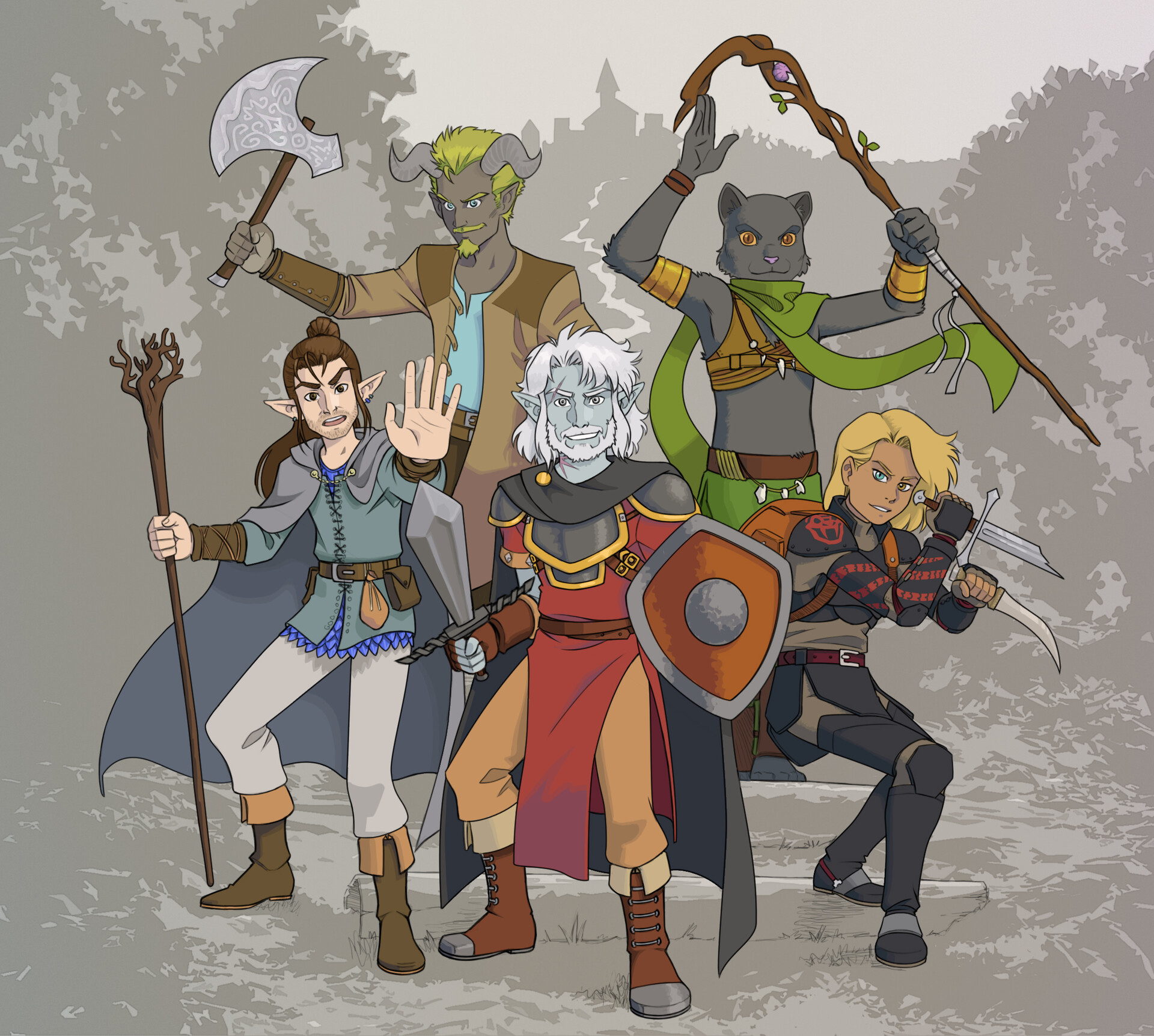 ArtStation - RPG Party Commission