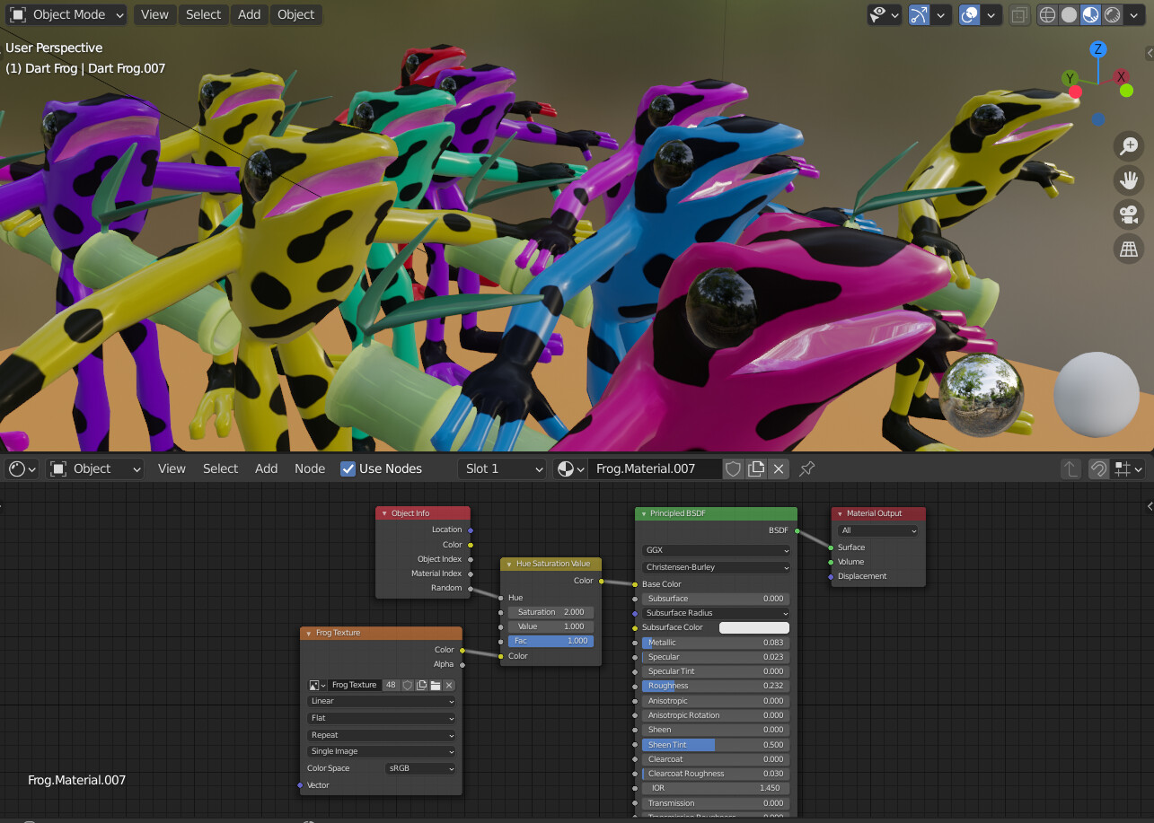 Camila Brugnoli - Dart Frog - player character for FPS