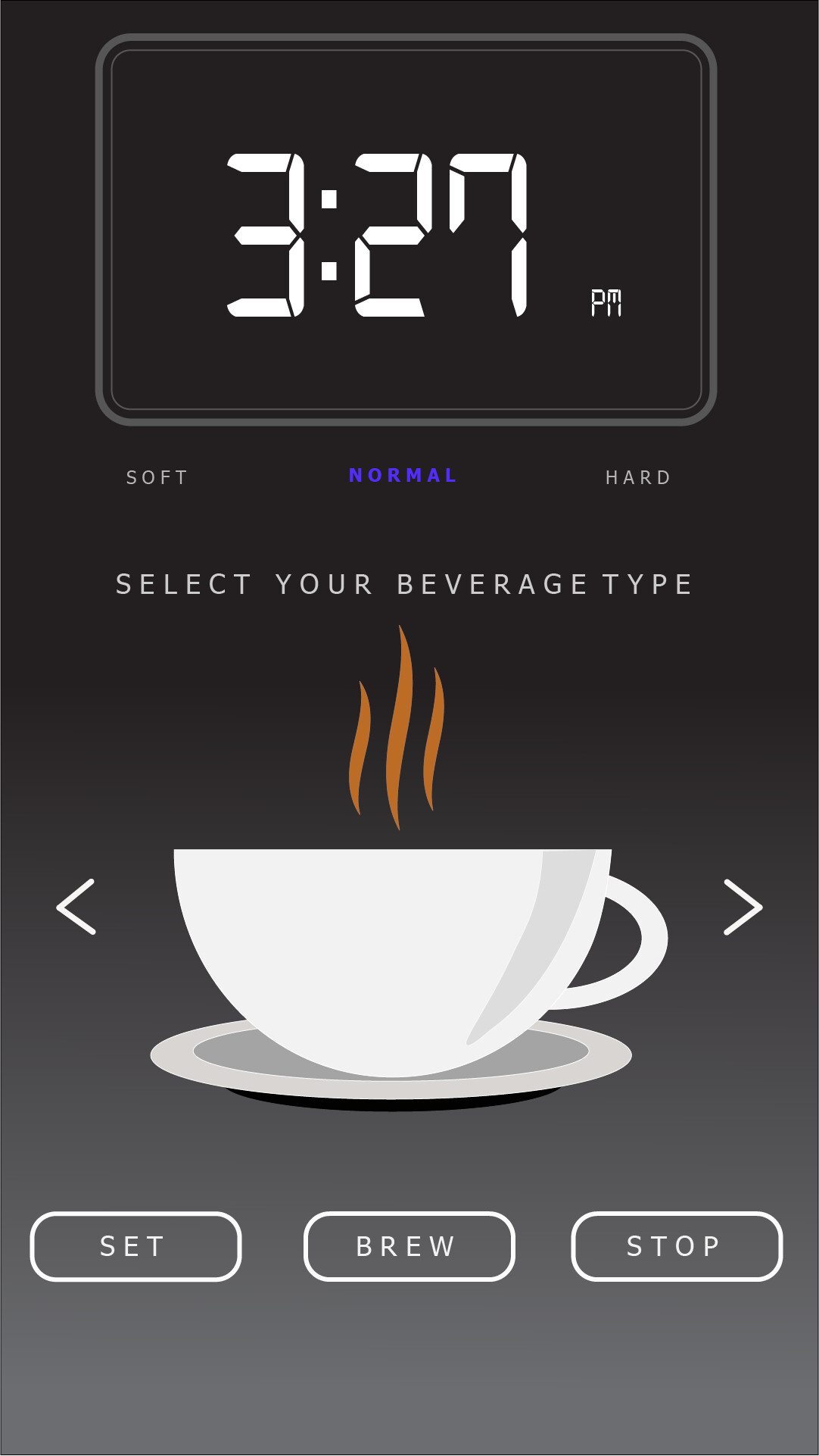 ArtStation - UI For Coffee Machine
