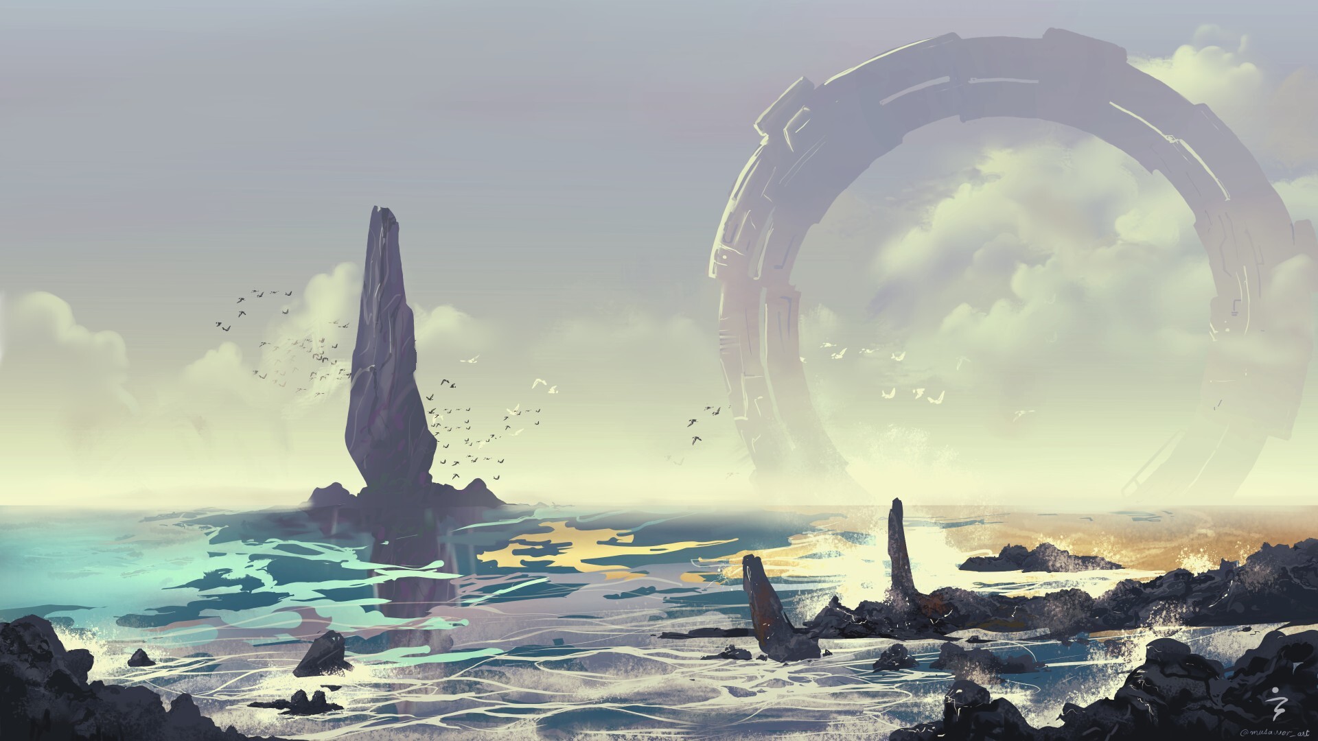 ArtStation - calmness in desolation