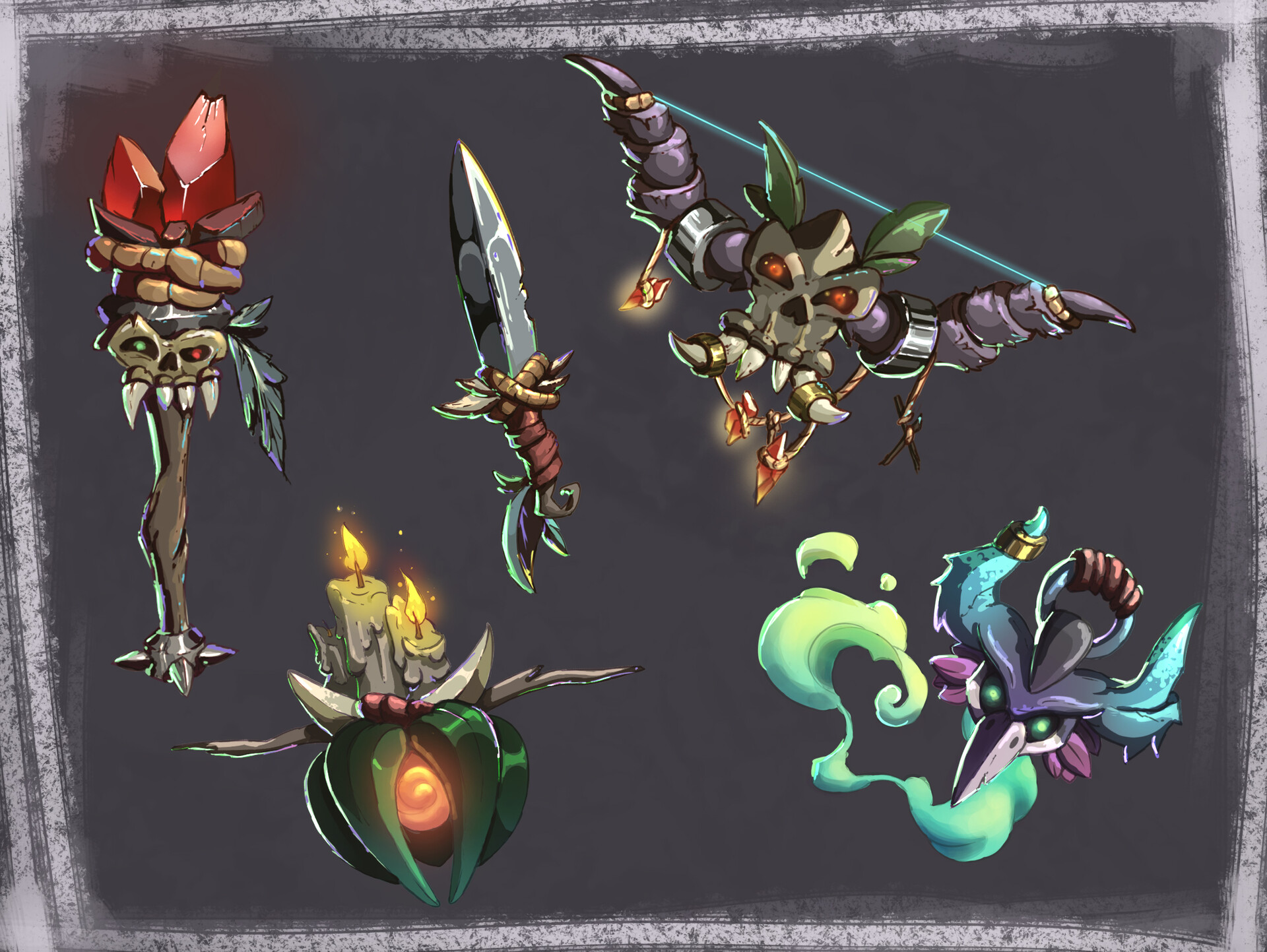 ArtStation - Voodoo set of sketches