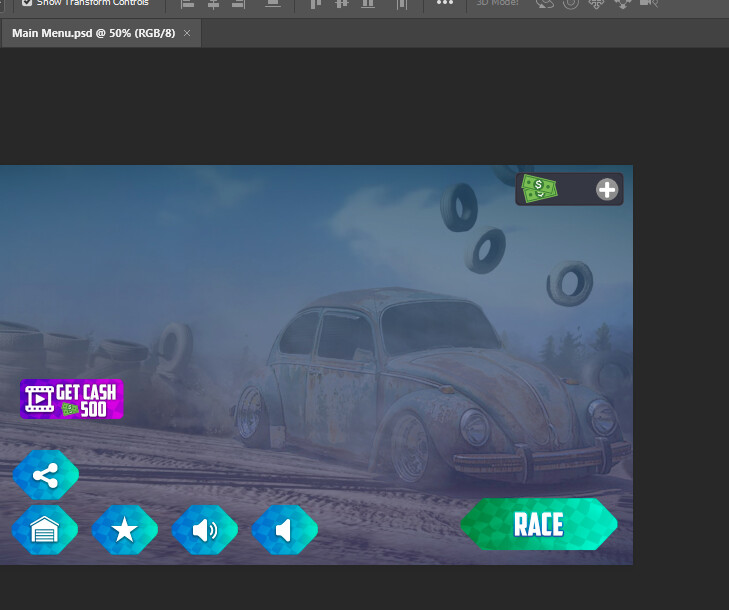 ArtStation - UI color grading and design