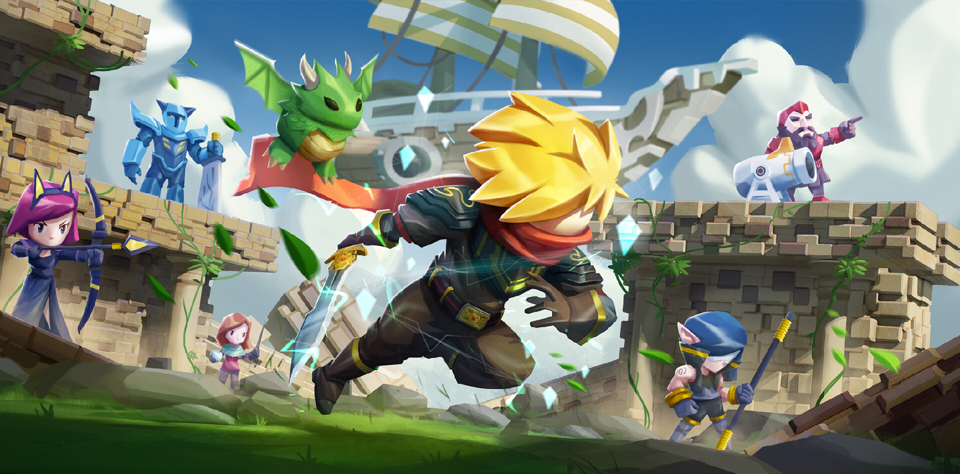 ArtStation - Tap Titans 2- Battle Scene