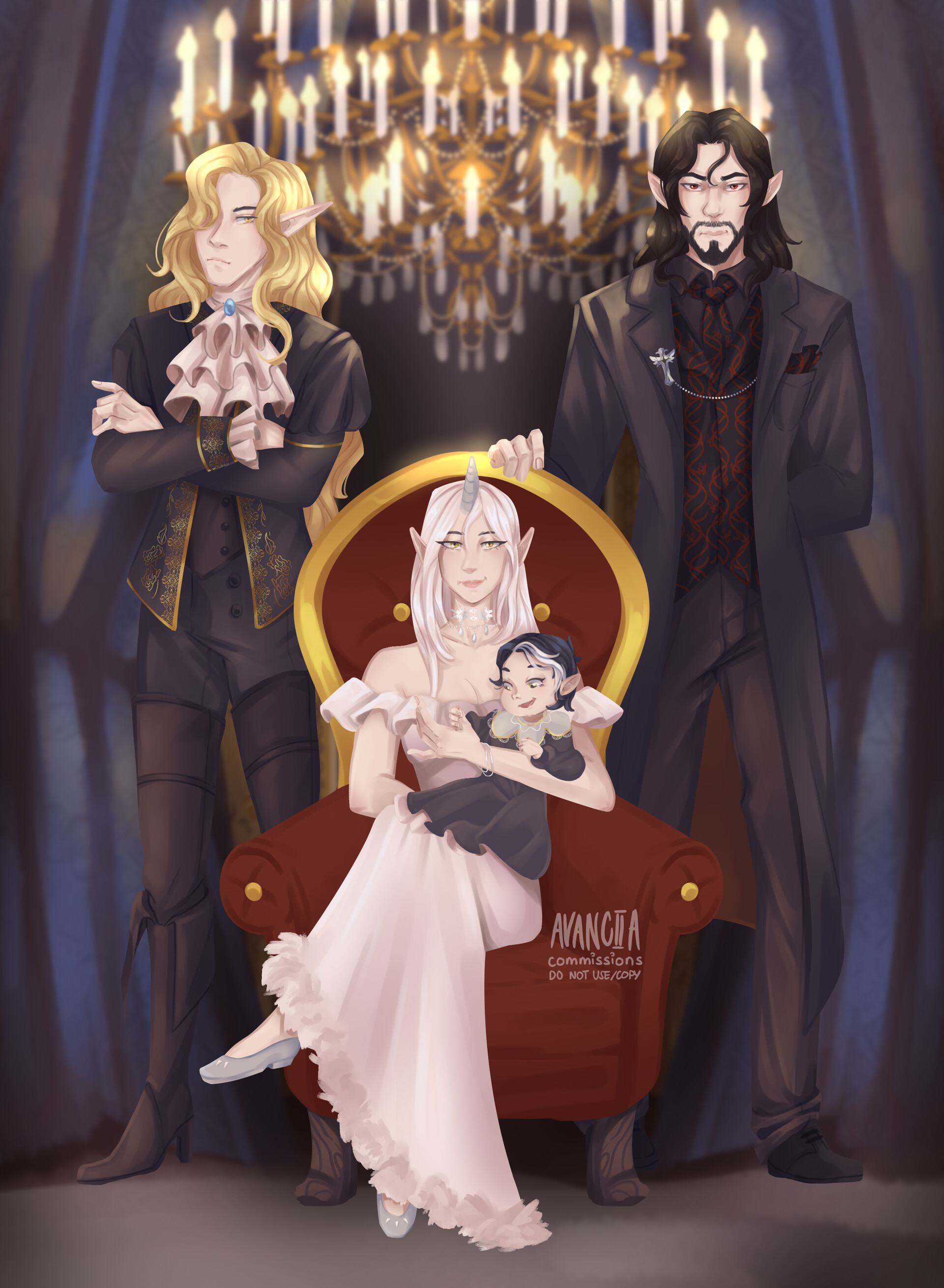 ArtStation - DnD Family Portrait