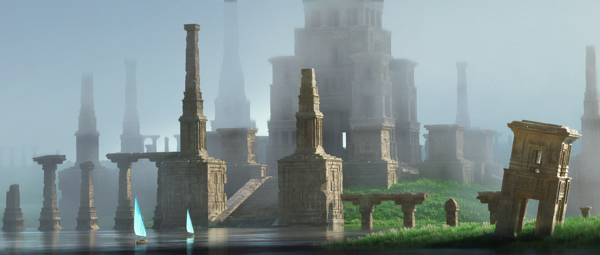 Sketch by Oliver Beck : r/ImaginaryArchitecture