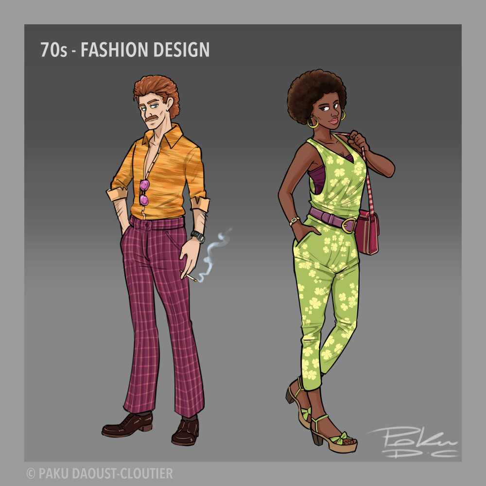 ArtStation - 70s fashion
