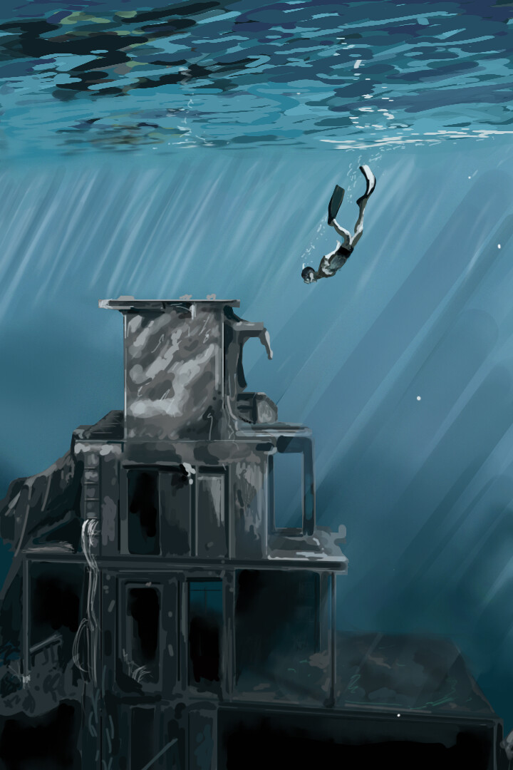 ArtStation - Sunken Ship Dive