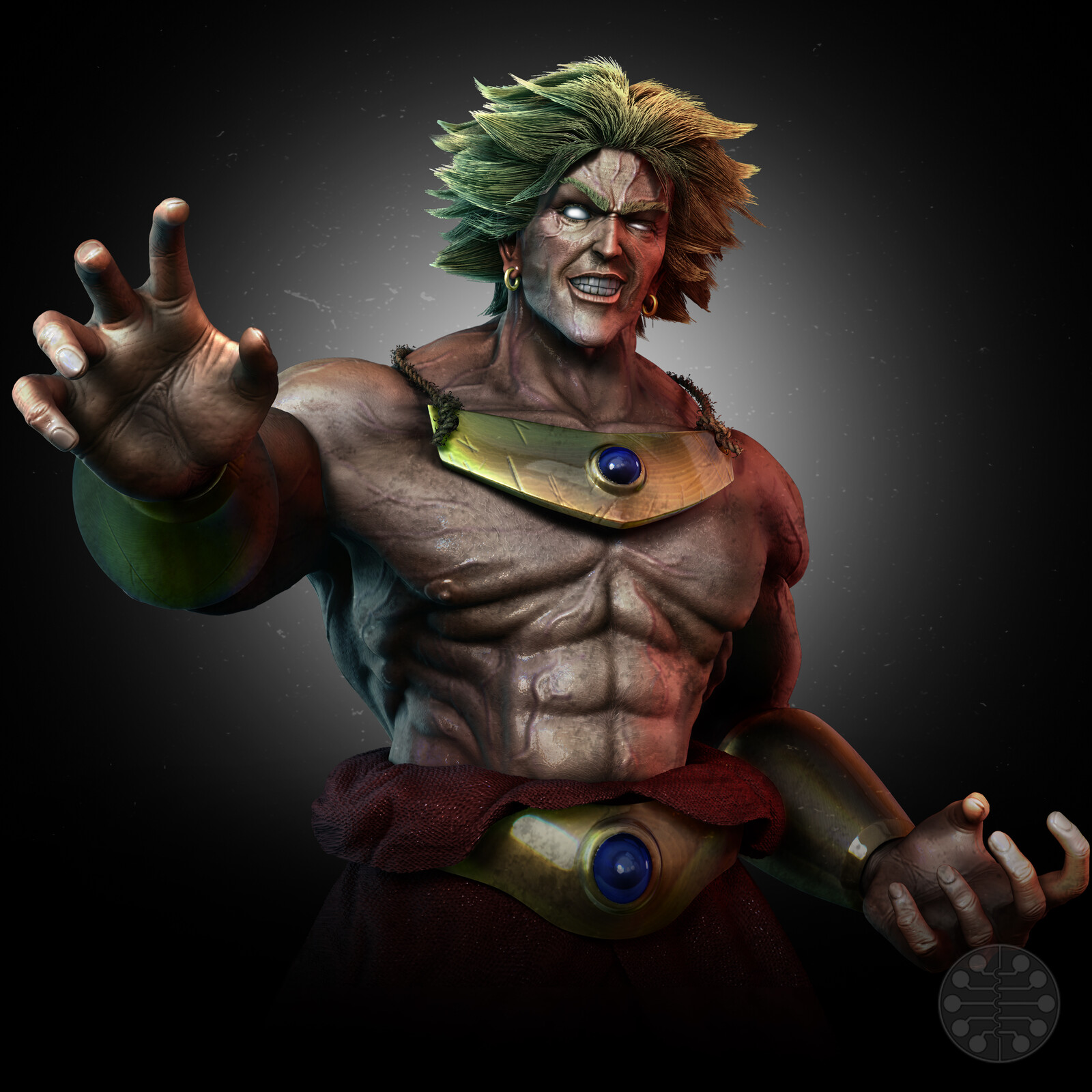 Federico Bedello - BROLY full body Fanart sculpt from DBZ