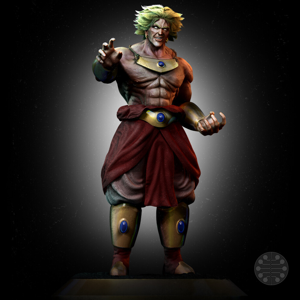 Federico Bedello - BROLY full body Fanart sculpt from DBZ
