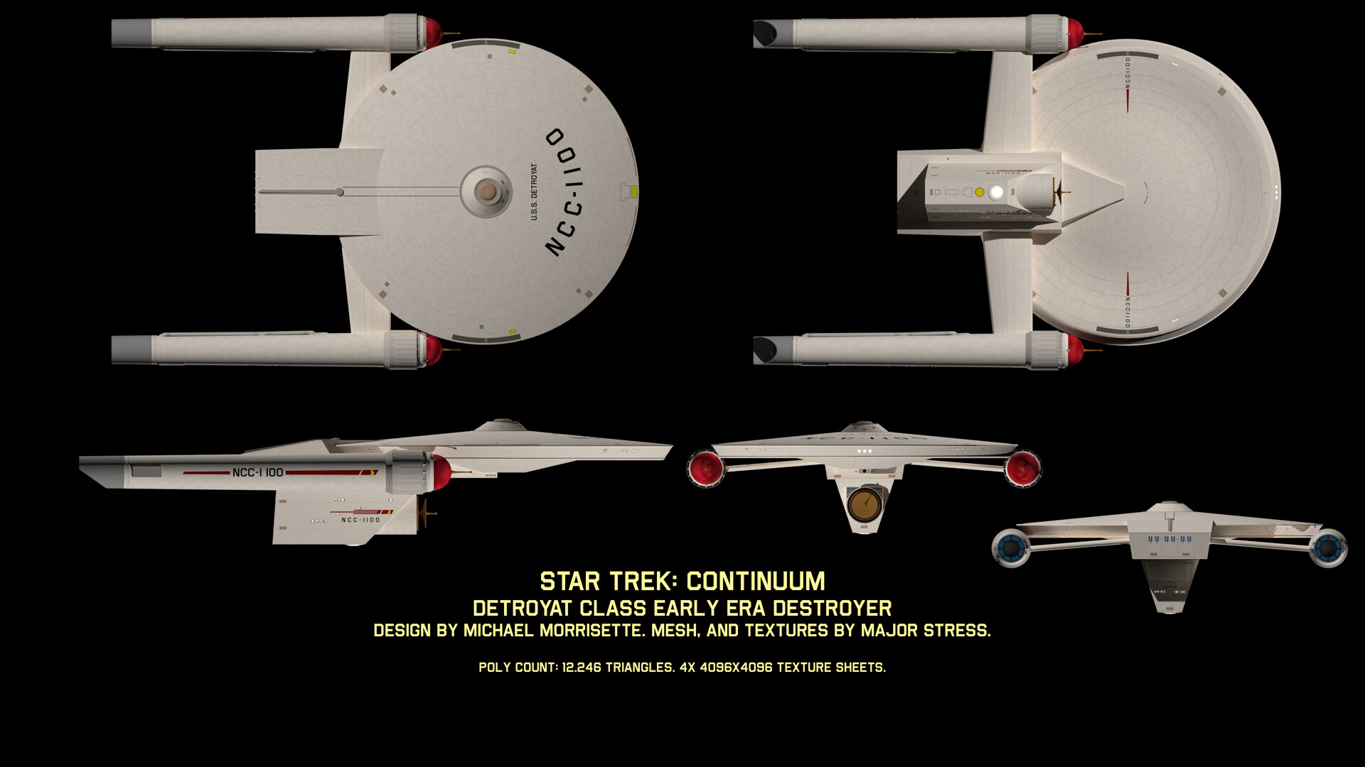 Major Stress - Detroyat Class early TOS era destroyer
