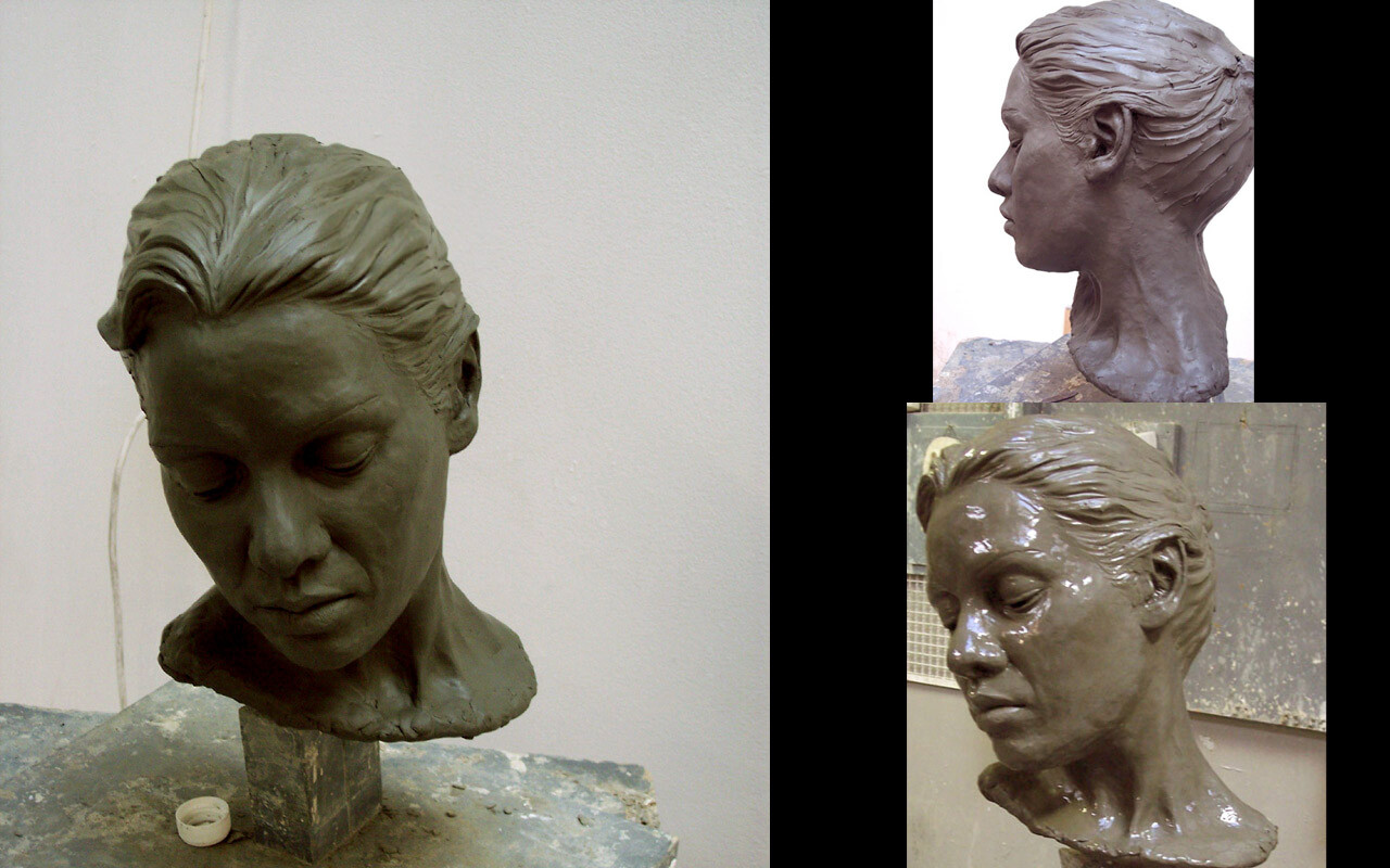 ArtStation - Clay sculpture portrait