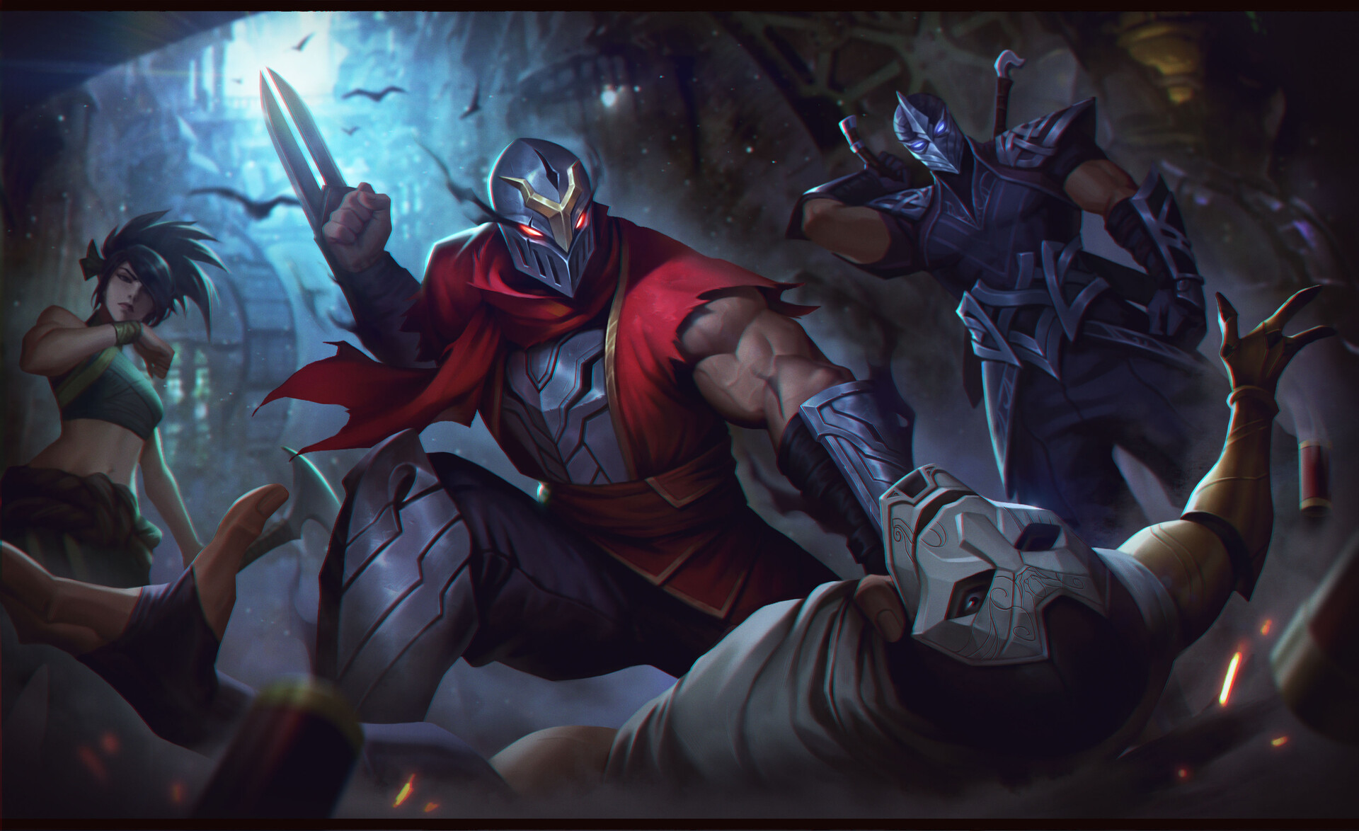 ArtStation - League of Legends Fanart——《Zed and Khada Jhin》