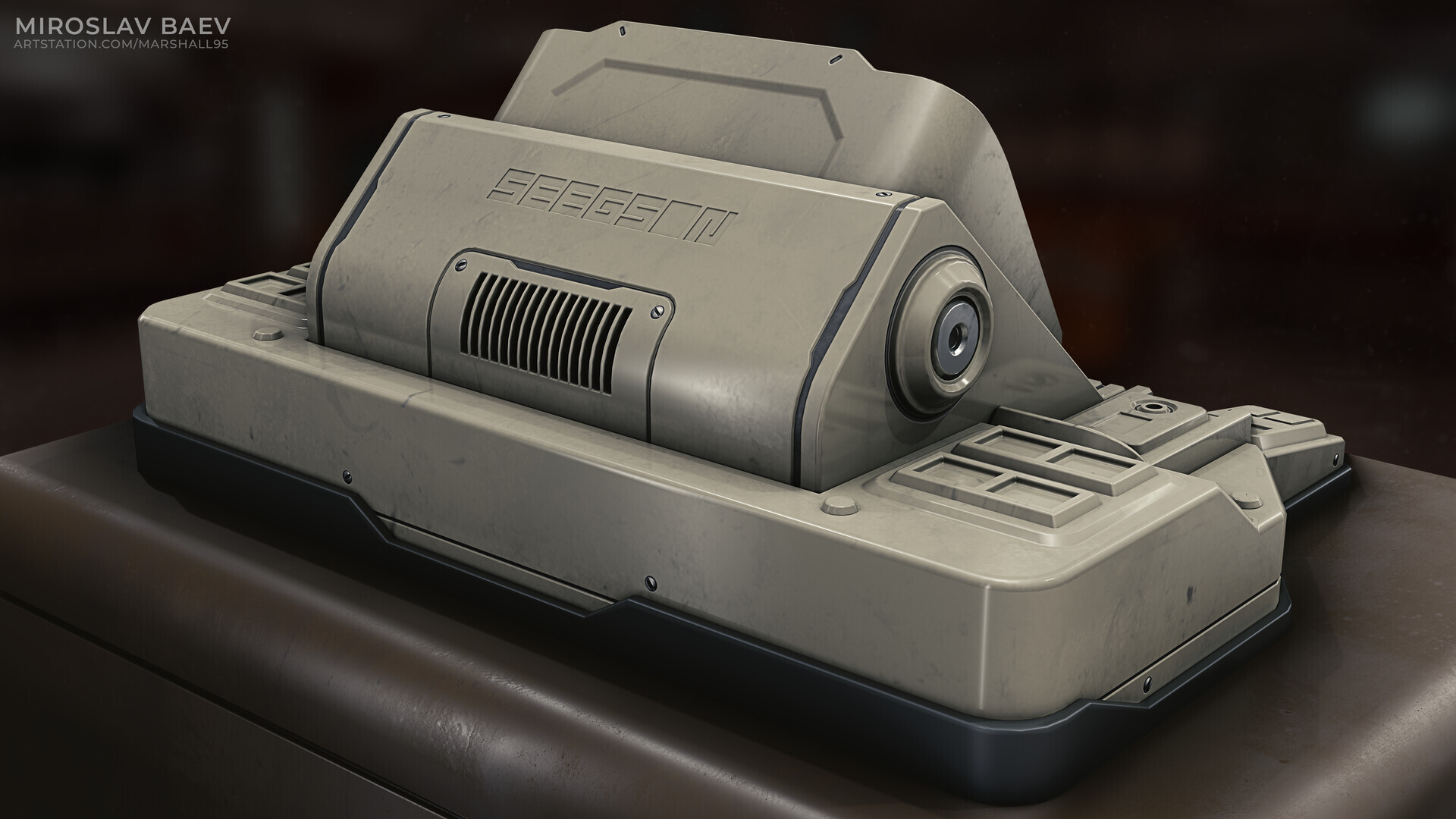 Games Artist - Alien Isolation Terminal – Prop Breakdown – Miroslav Baev