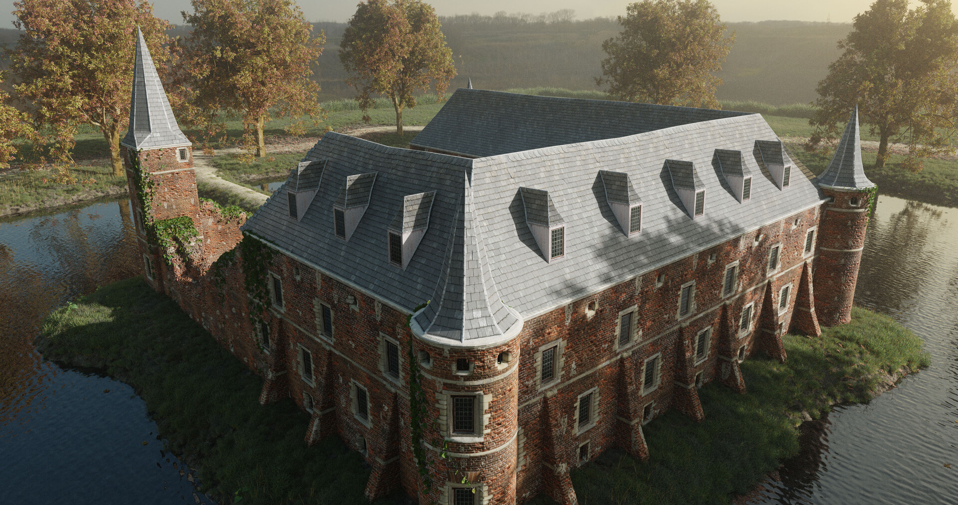 ArtStation - Castle Modeling in Blender by 3rd year student Akshay