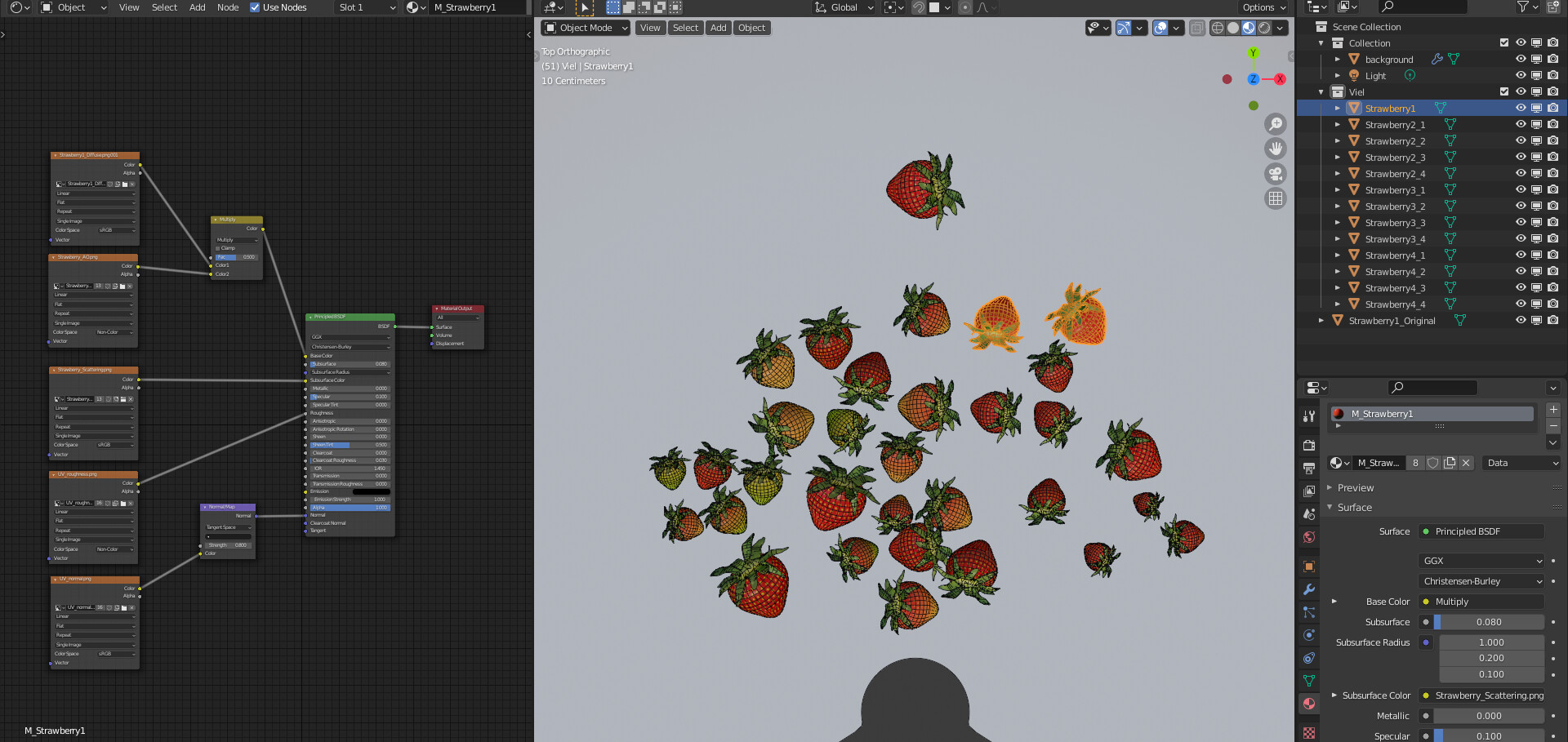 Tatjana Mink - Strawberry PBR material and textures