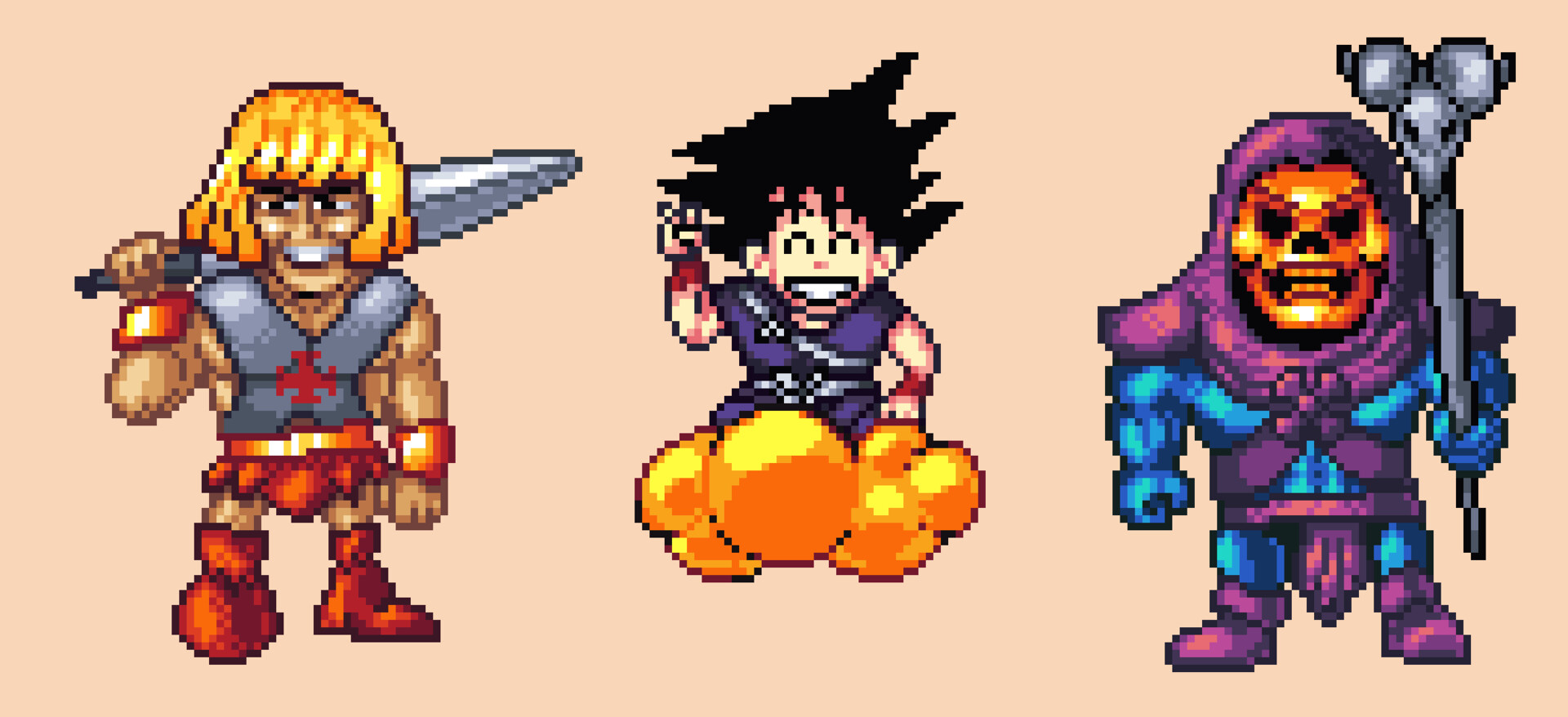 ArtStation - He Man, Goku and Skeletor