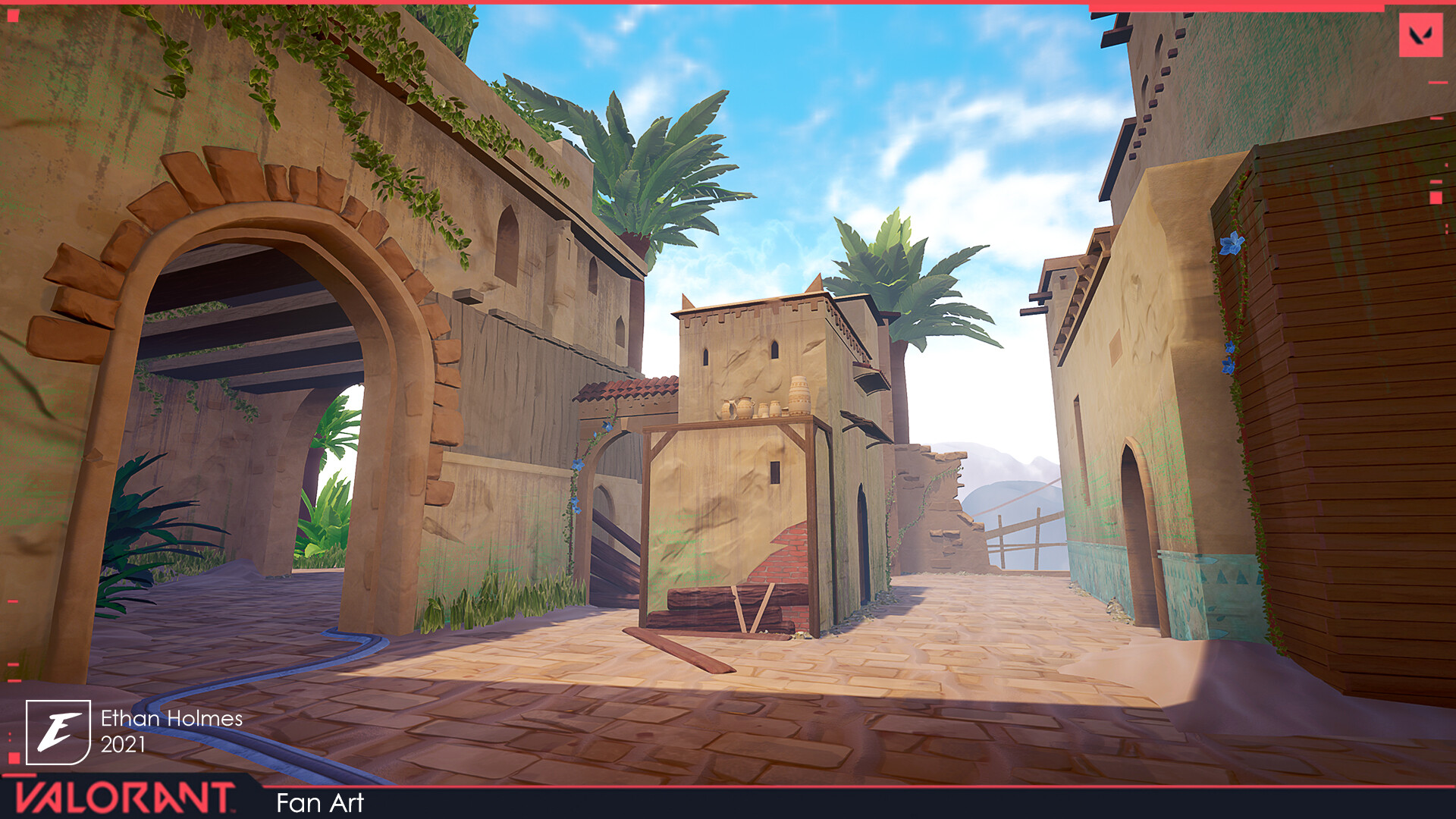 ArtStation - Valorant Fan Art - Sandstone Map