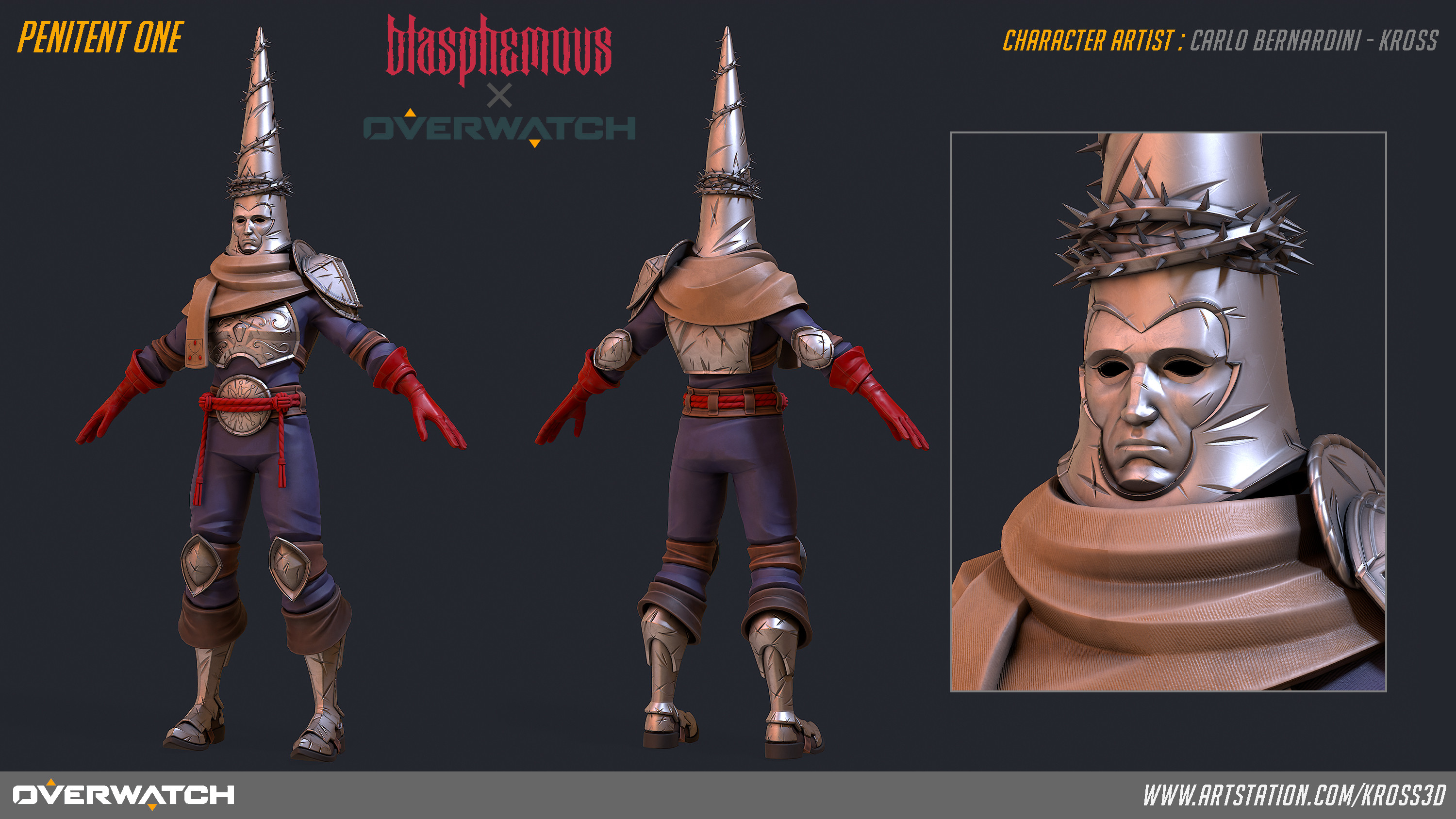 Carlo Bernardini - Penitent One - Blasphemous X Overwatch Fanart